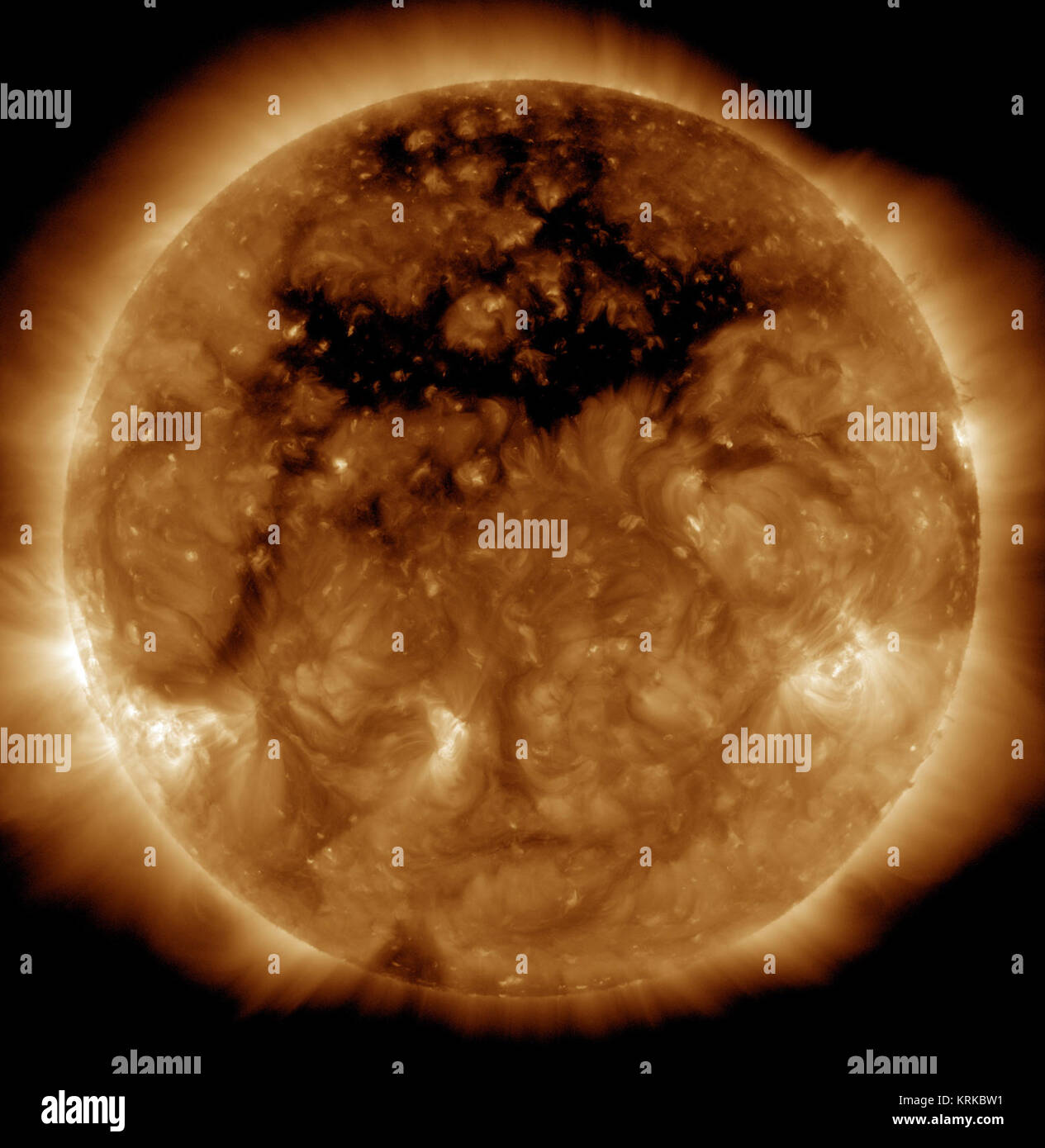 Coronal Hole Front and Center Stock Photo - Alamy