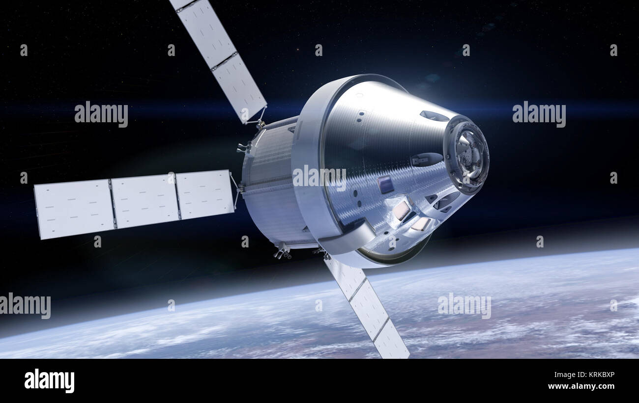 Orion with ATV SM Stock Photo - Alamy