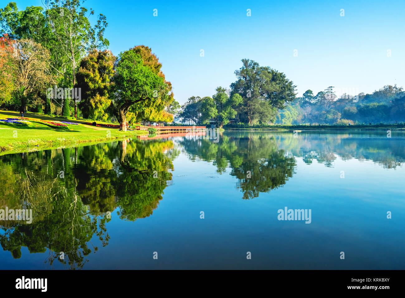 National Kandawgyi Botanical Gardens in Pyin Oo Lwin, Myanmar. The park ...
