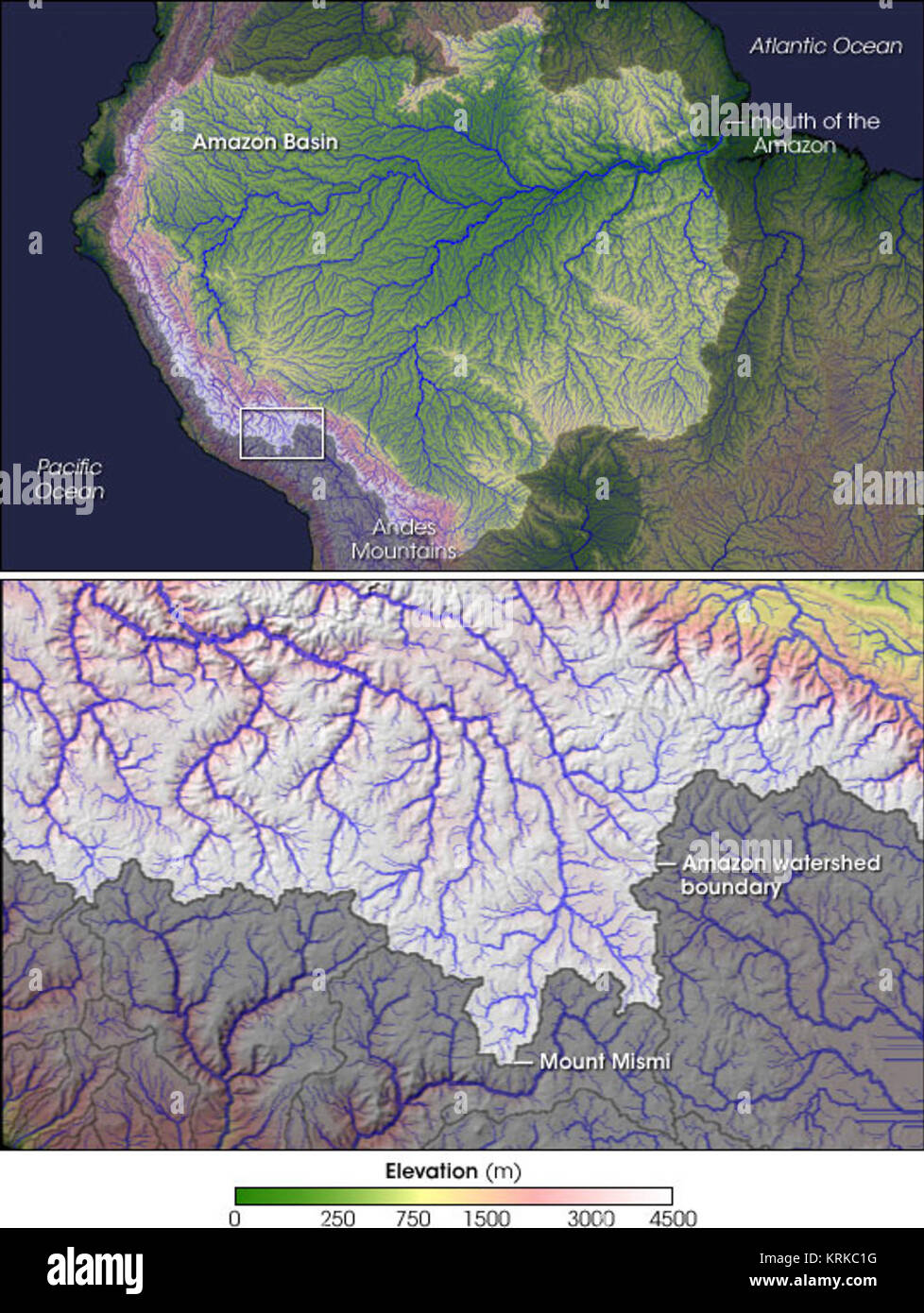 The Source of the Amazon River Stock Photo - Alamy