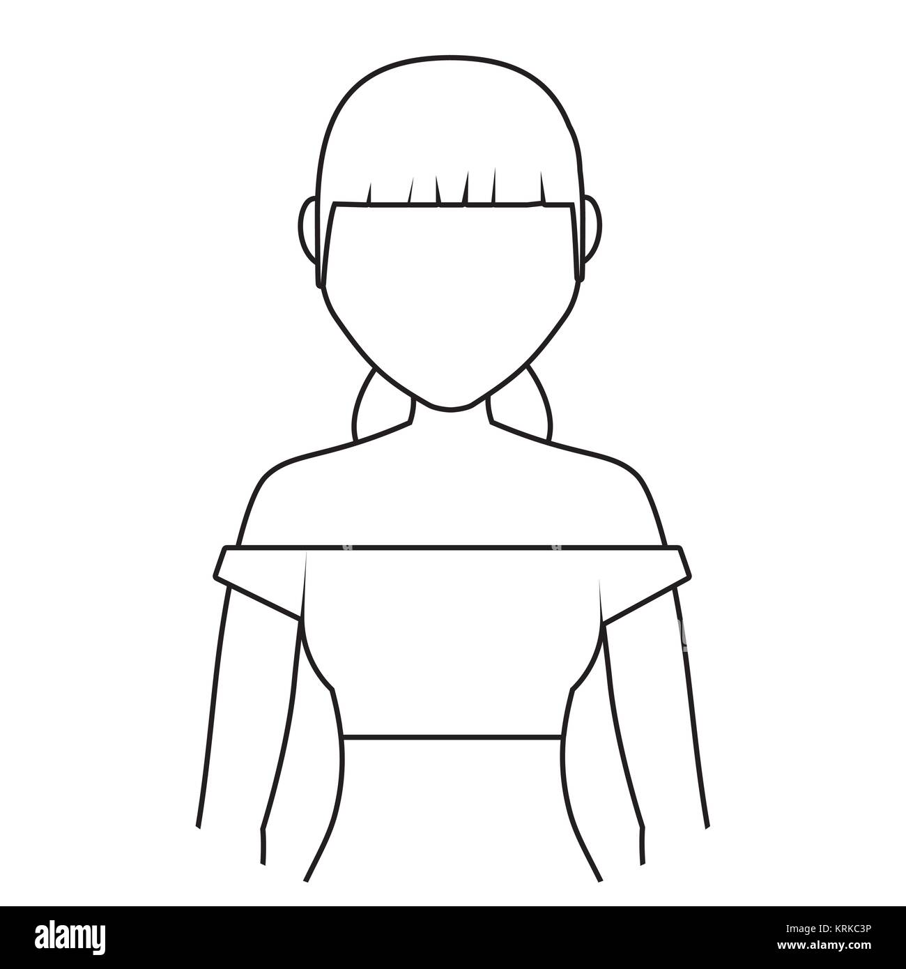 woman with hair picked vector illustration Stock Vector Image & Art - Alamy