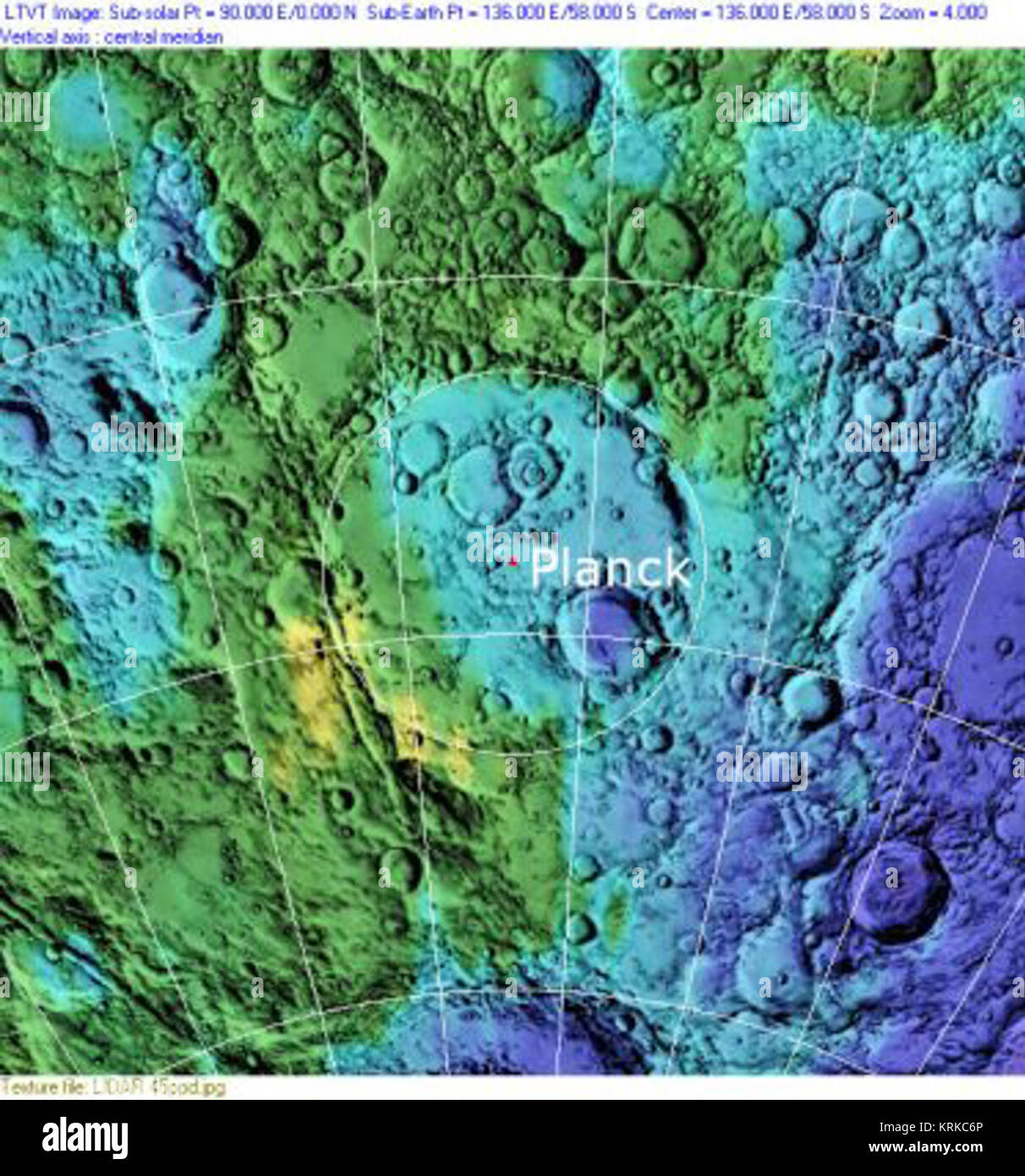 Normal Planck Basin LIDAR LTVT Stock Photo - Alamy