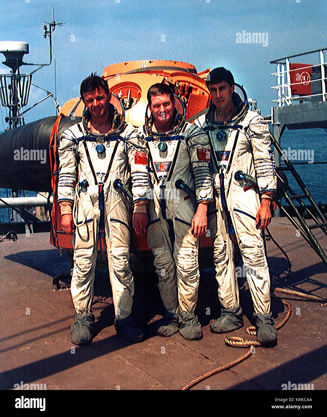 ISS Expedition 1 during water survival training Stock Photo - Alamy