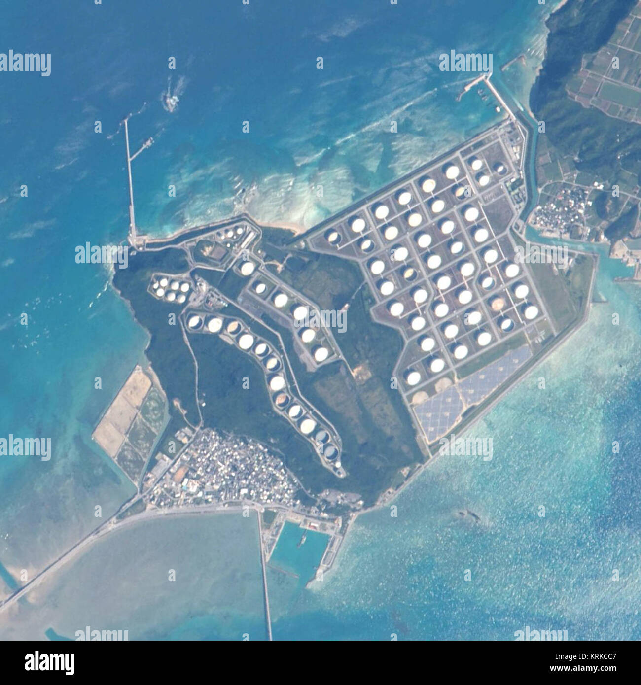 Henza Island ISS045 Stock Photo - Alamy