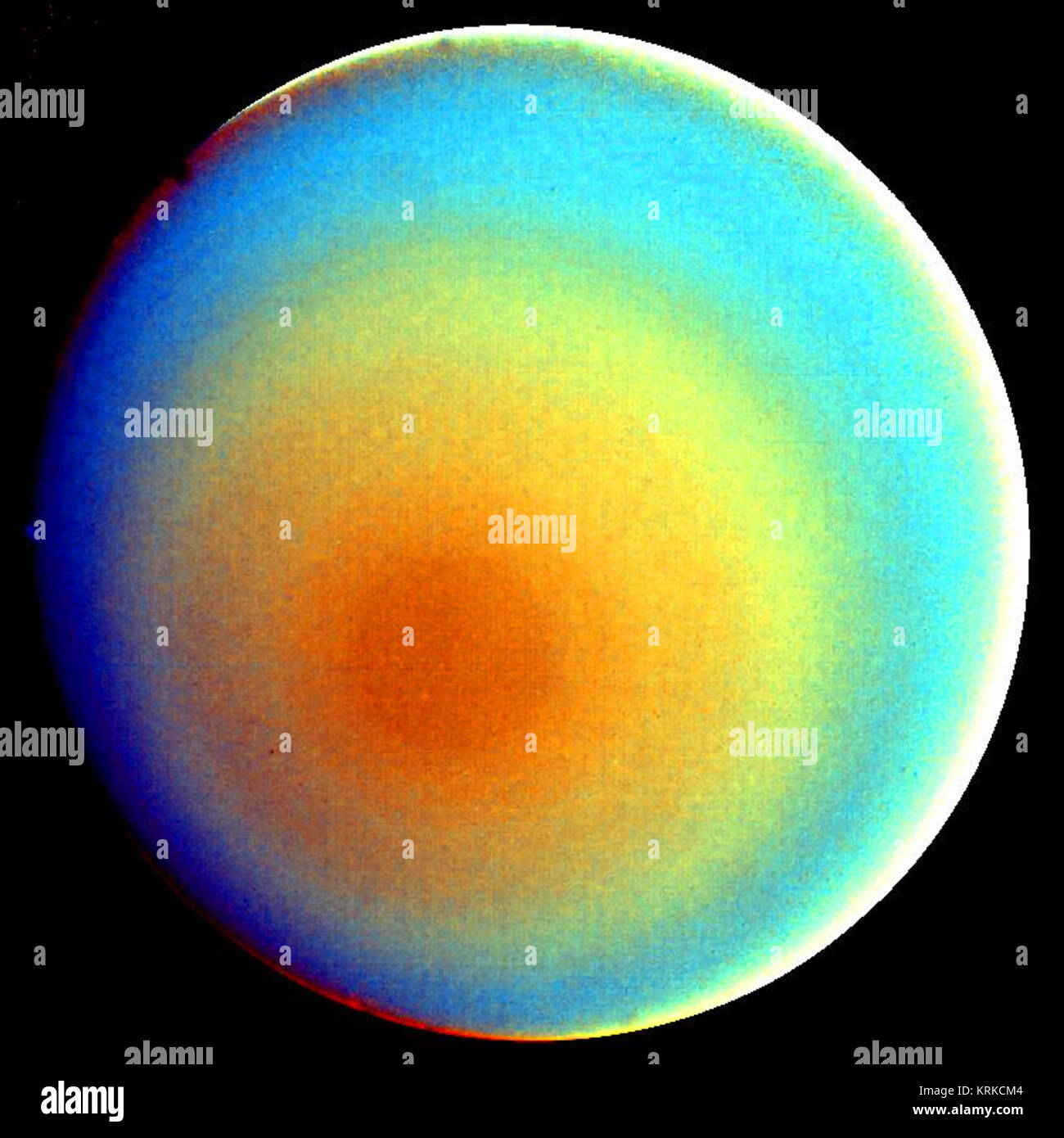 Uranus voyger2 false color Stock Photo - Alamy