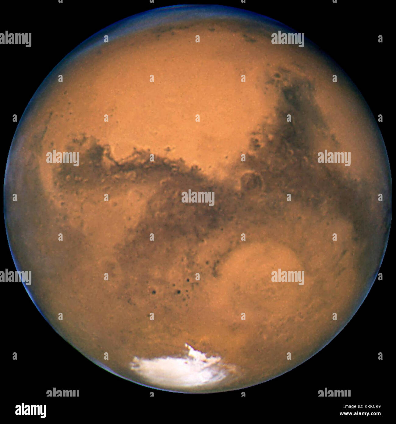 Mars 23 aug 2003 hubble (cropped Stock Photo - Alamy