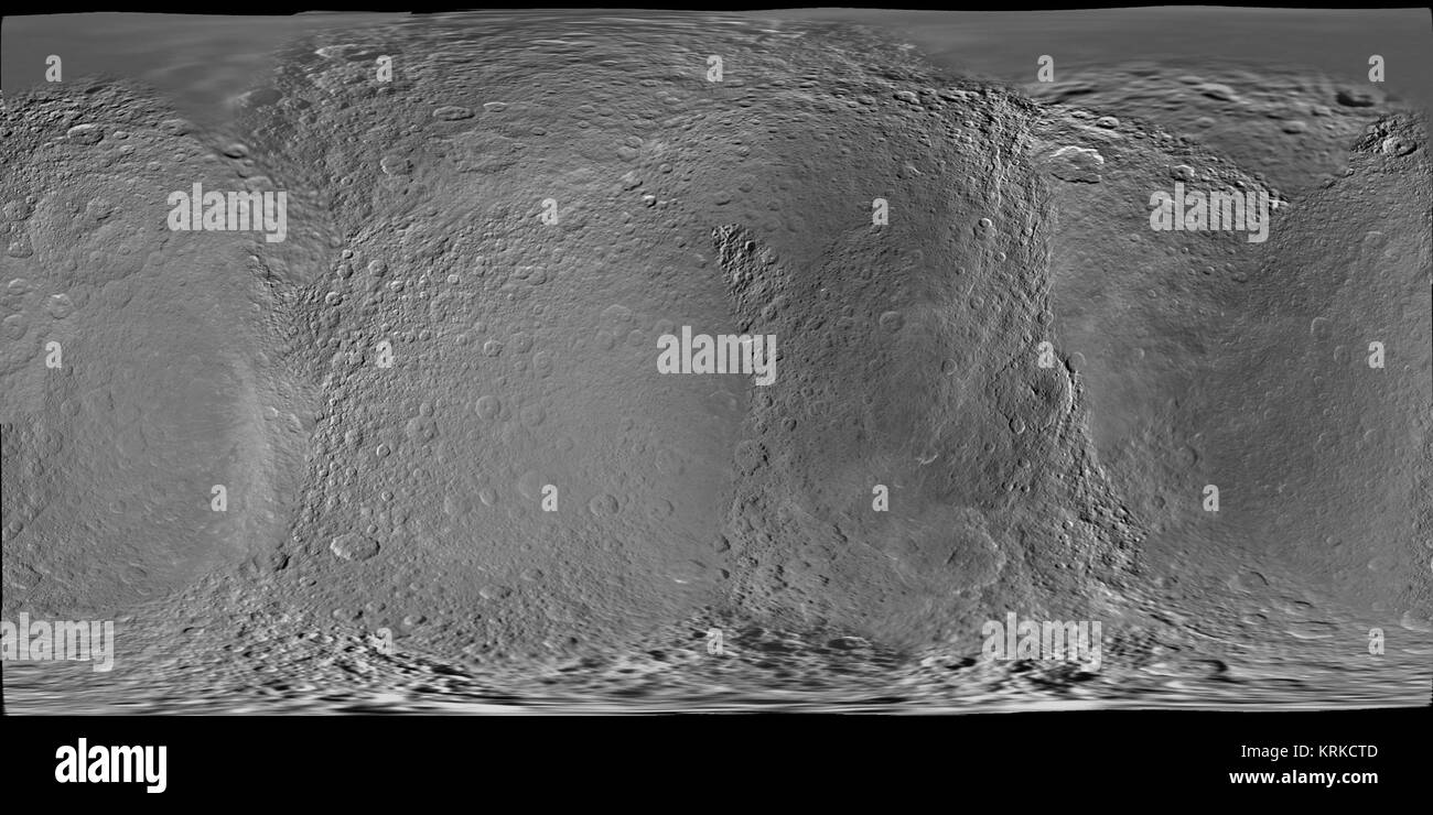 PIA12561 Rhea Map Stock Photo - Alamy