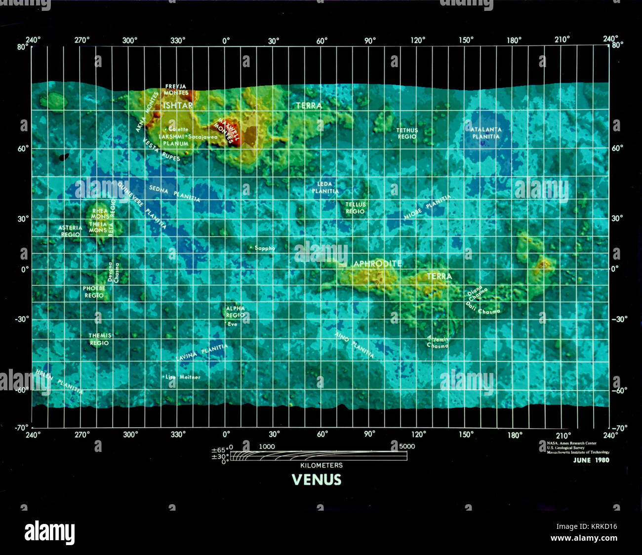 Nasa Venus Map