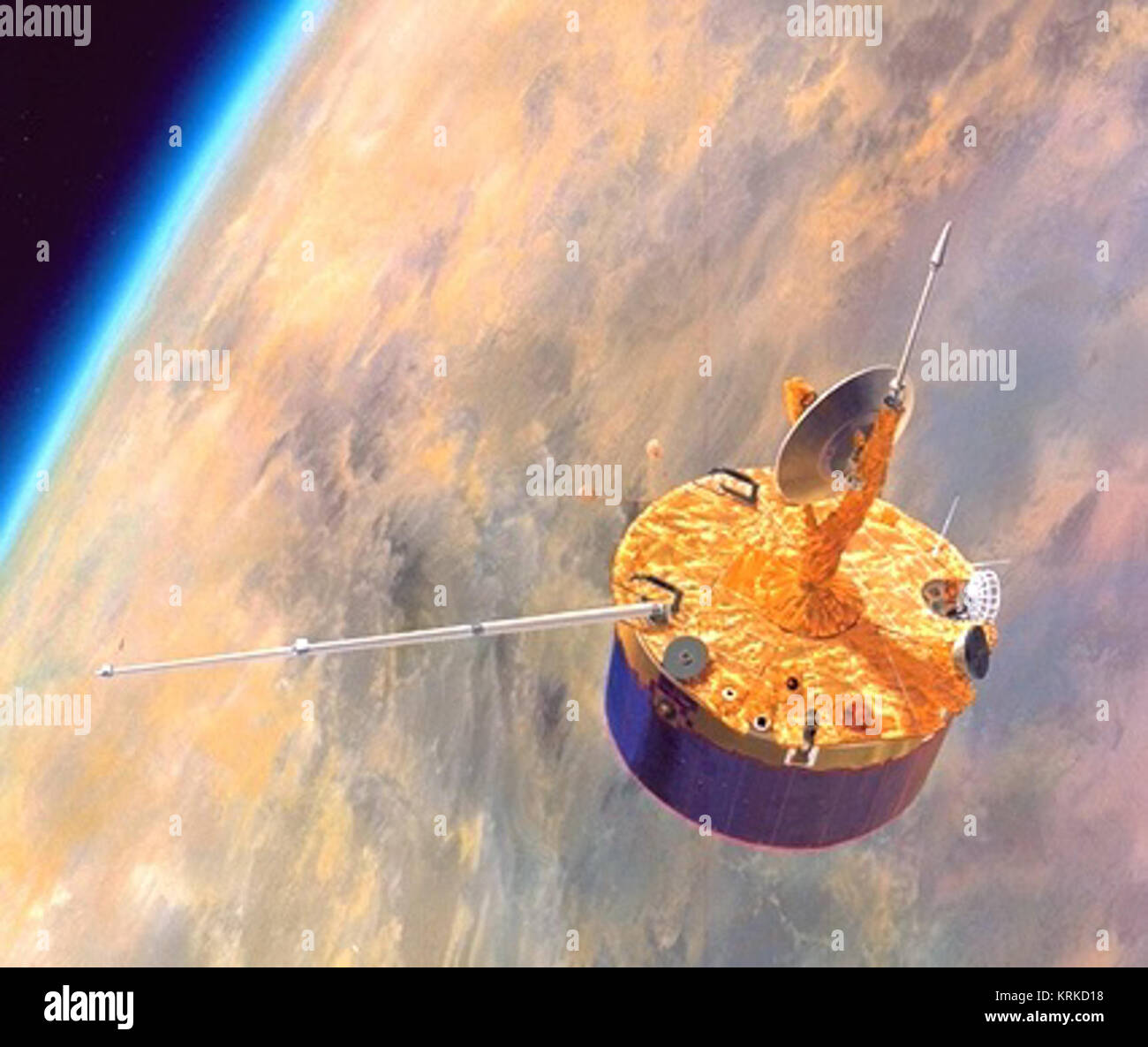 Pioneer Venus orbiter 28cropped and turned29 Stock Photo - Alamy
