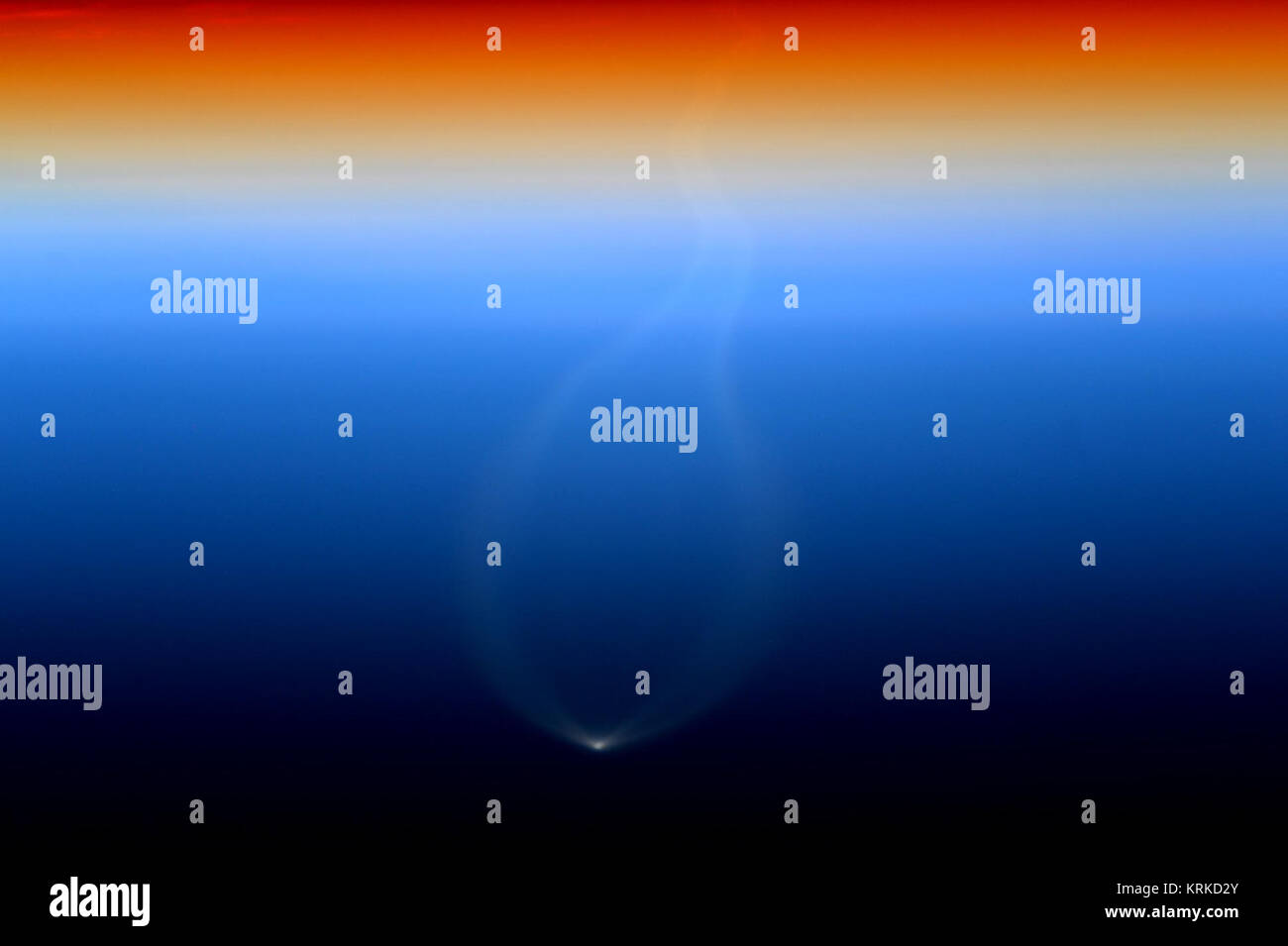 ISS-45 Cygnus 5 at sunset on its way to the ISS Stock Photo - Alamy