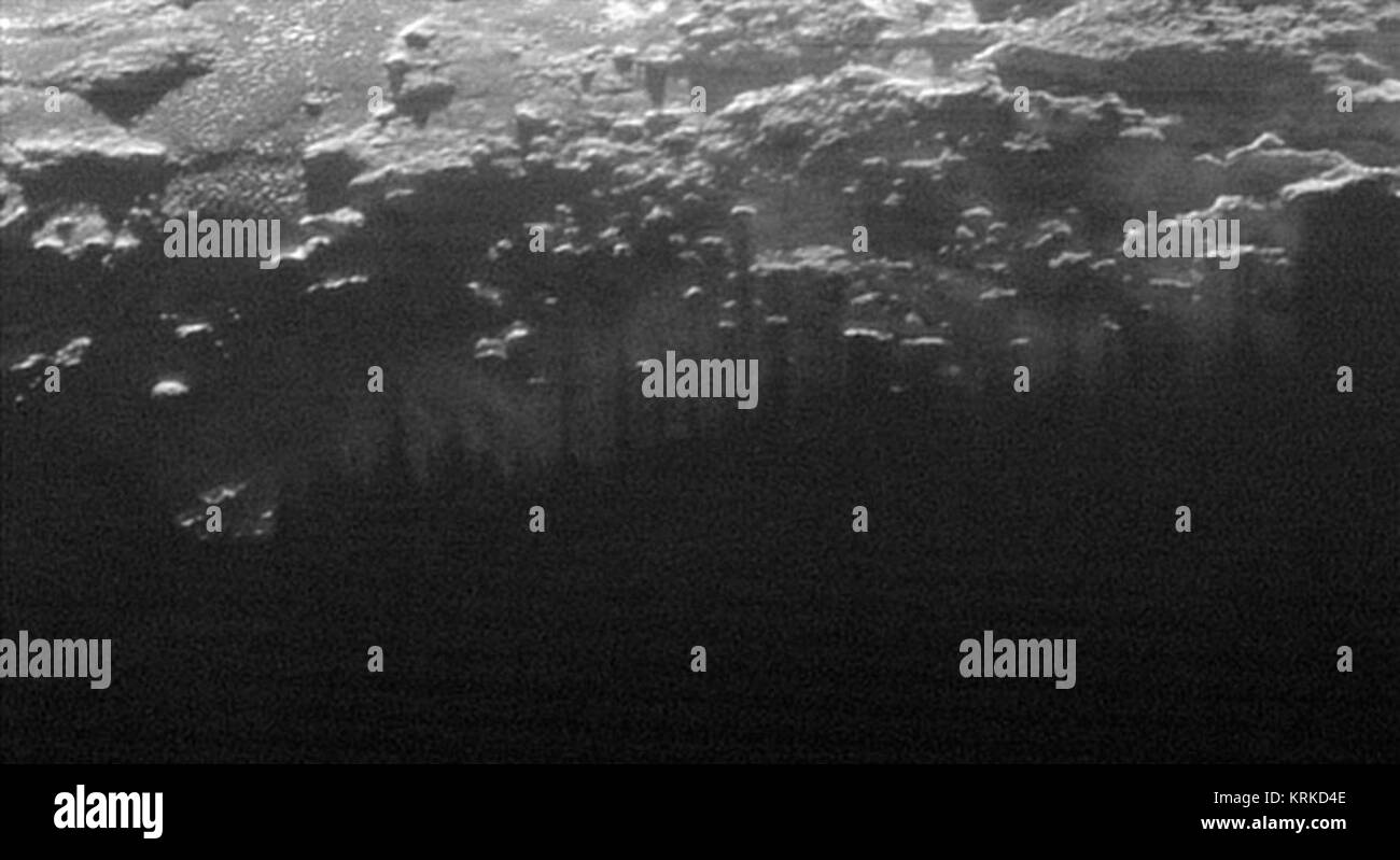 Near-Surface Haze or Fog on Pluto Stock Photo - Alamy