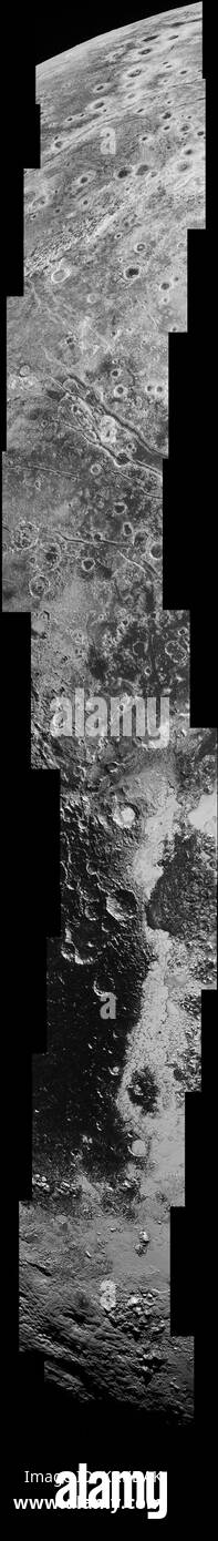 Zigzagging across Pluto Stock Photo - Alamy
