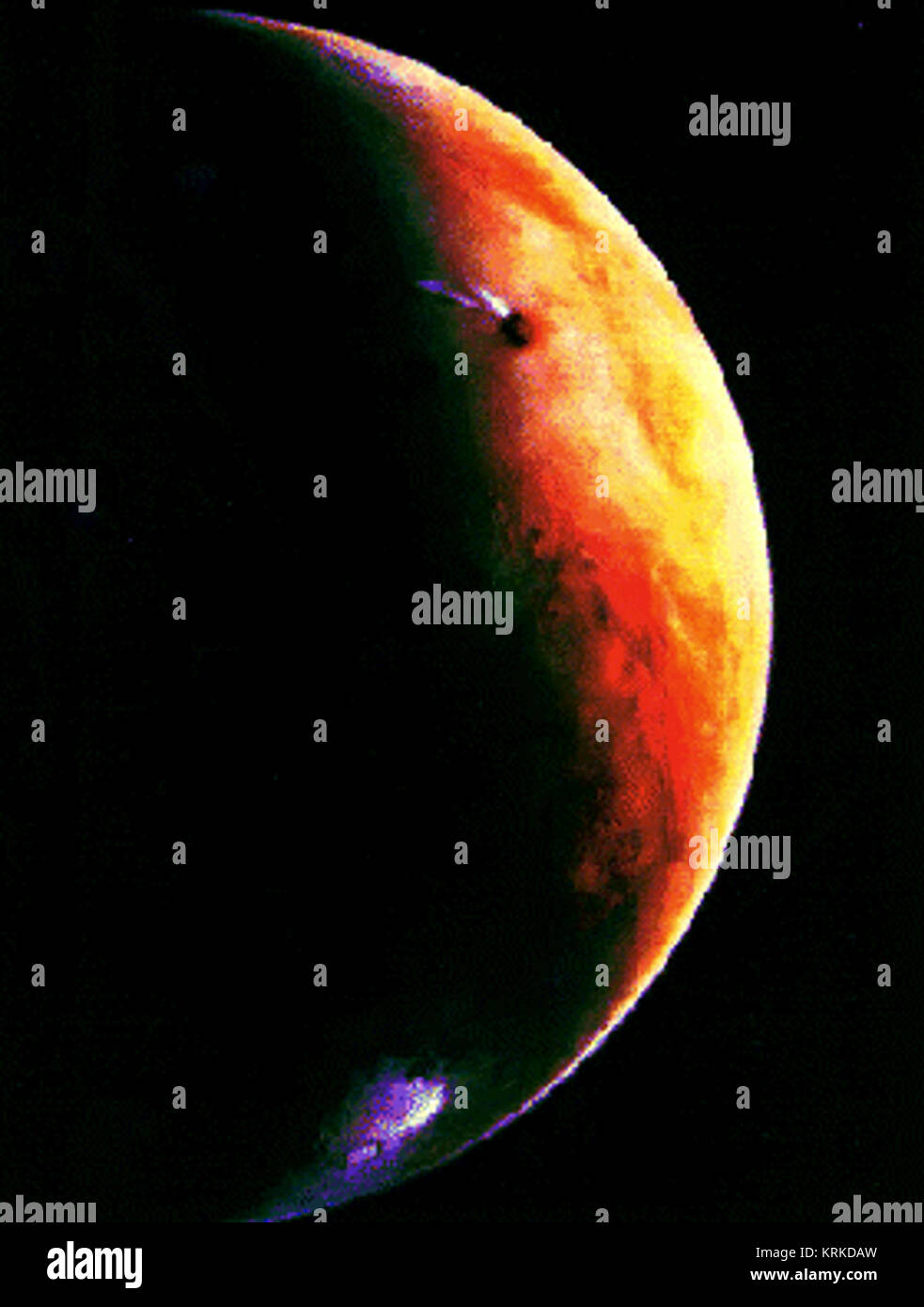 Mars crescent viking 2 edit Stock Photo - Alamy