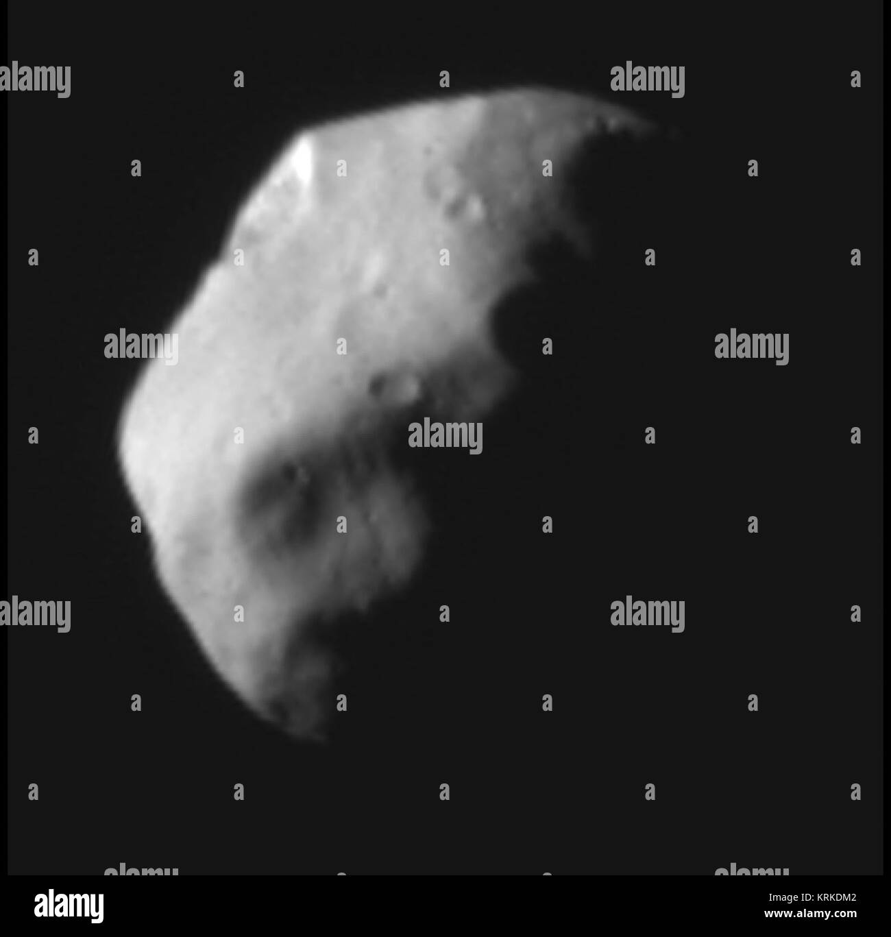 Pluto's Moon Nix, Half Illuminated Stock Photo - Alamy