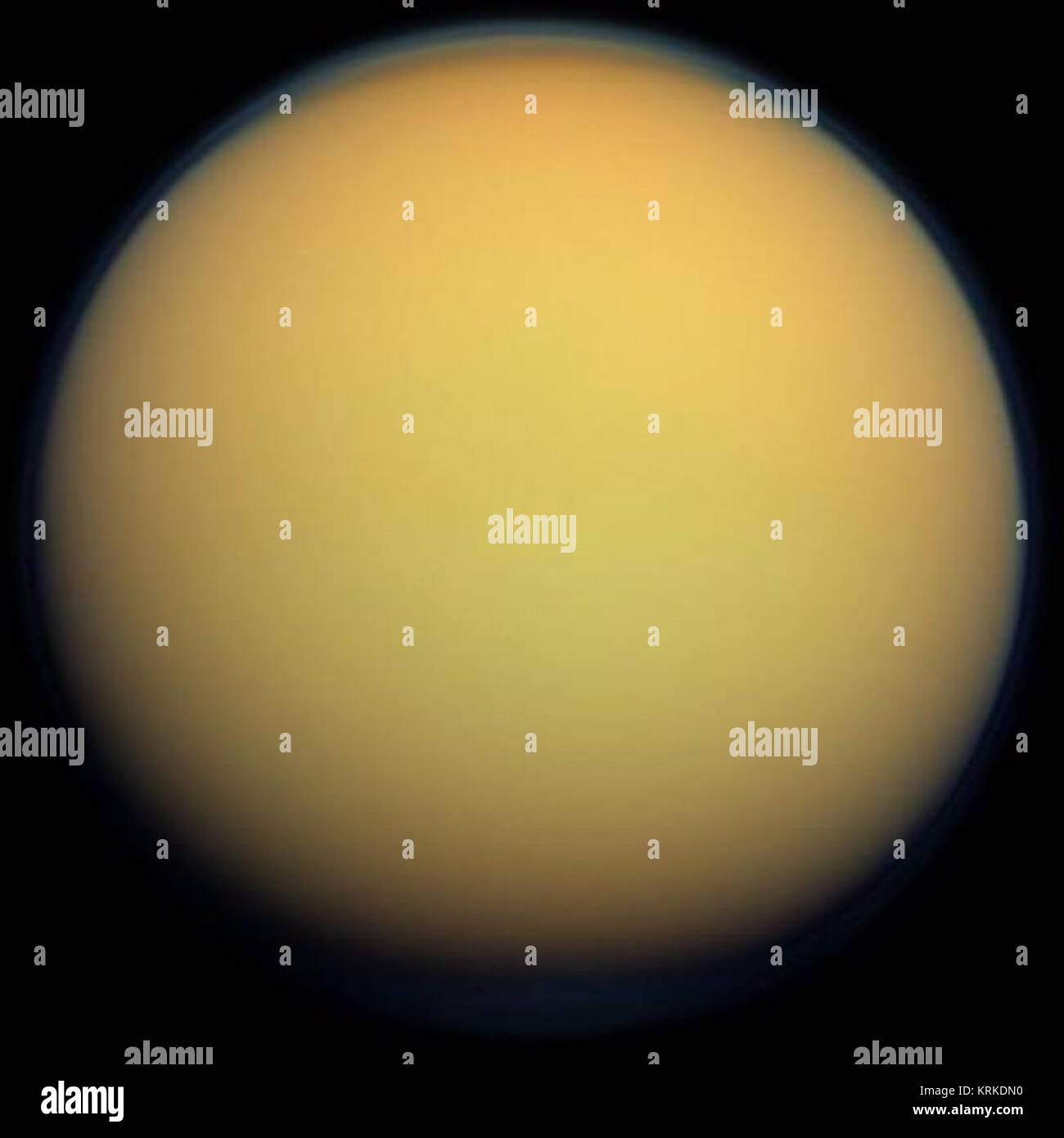 Titan in true color Stock Photo - Alamy