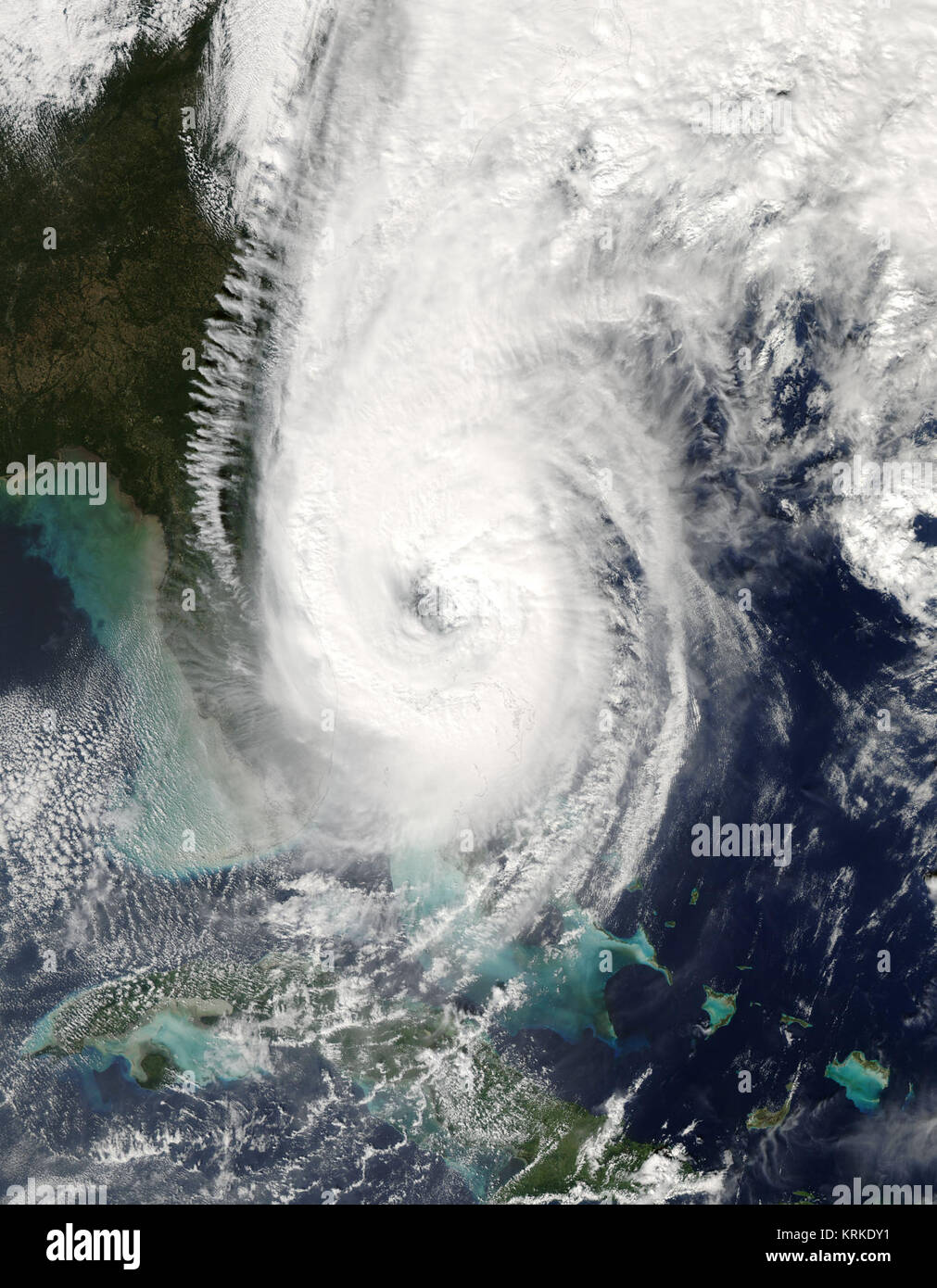 Hurricane Wilma 24 oct 2005 1825Z Stock Photo - Alamy