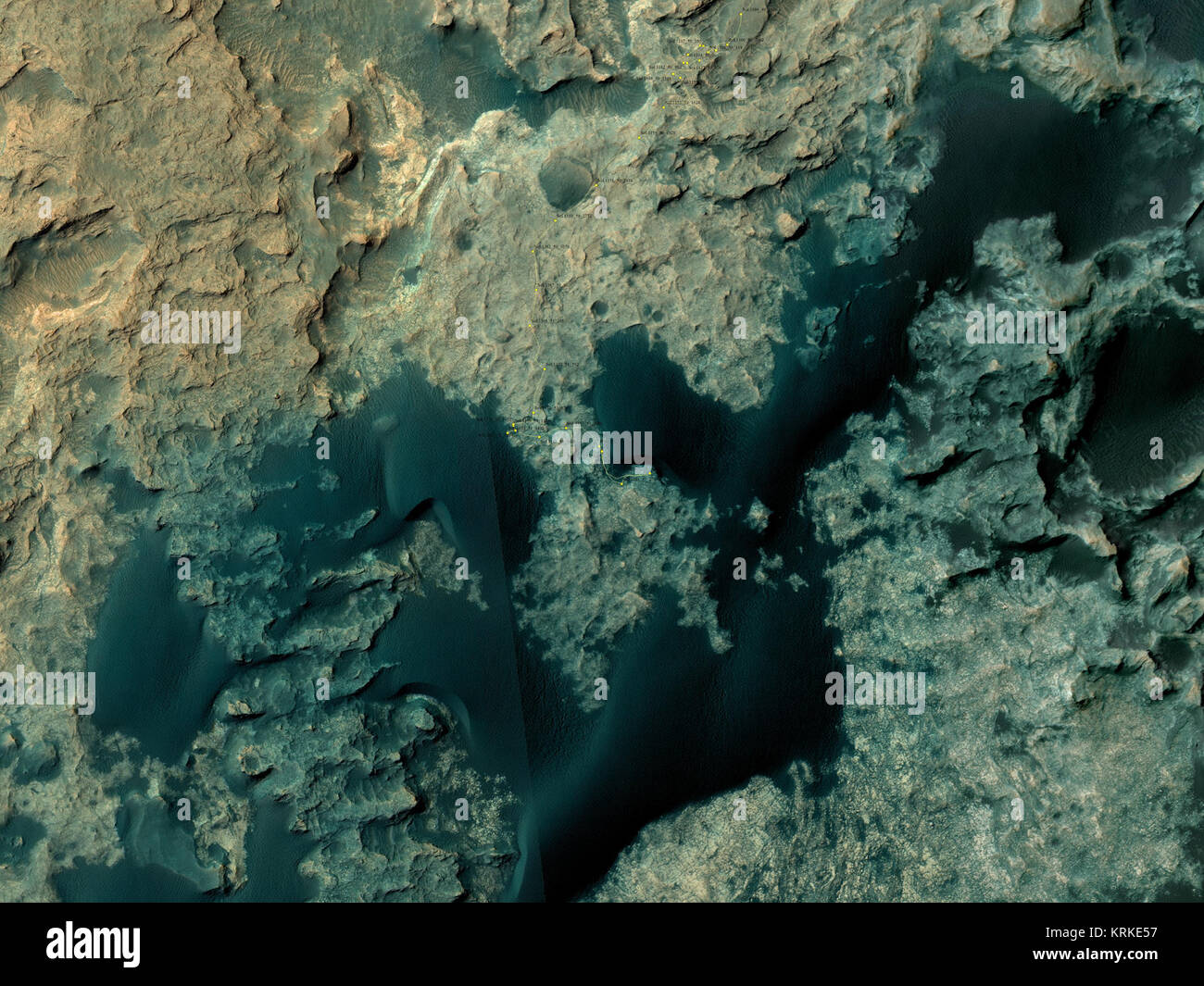 Curiosity Location Sol1215-full Stock Photo - Alamy