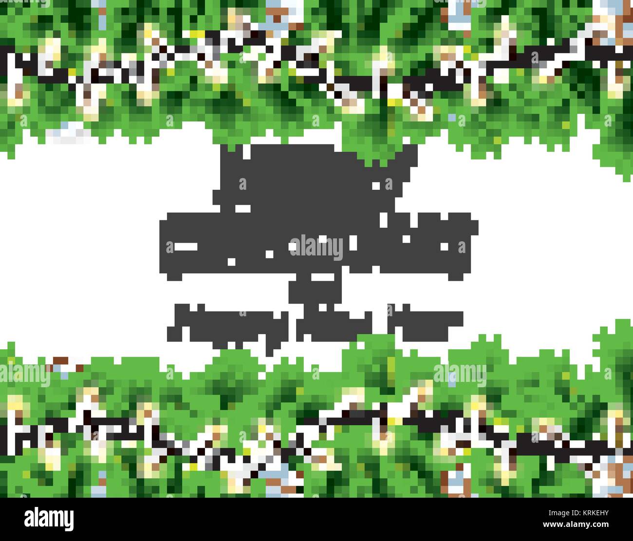 Christmas garland gold ornaments tree Stock Vector Images - Alamy