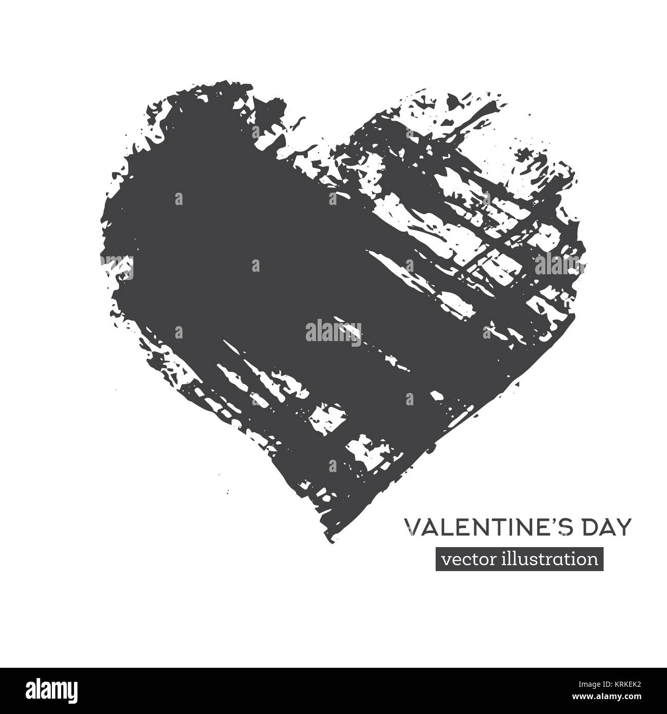 Hand Drawn Calligraphy Heart Isolated on White Background. Vector ...