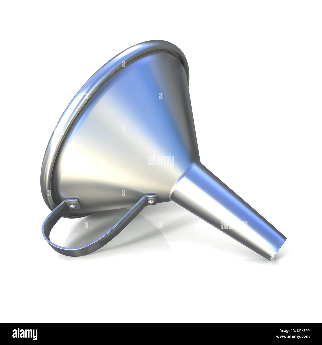 Steel funnel. 3D Stock Photo - Alamy