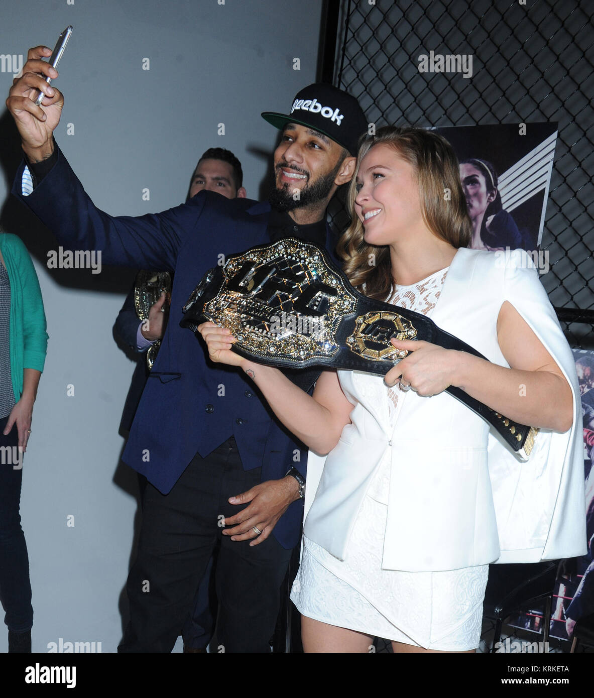 NEW YORK, NY - DECEMBER 02: Swizz Beats, Ronda Jean Rousey attend ...