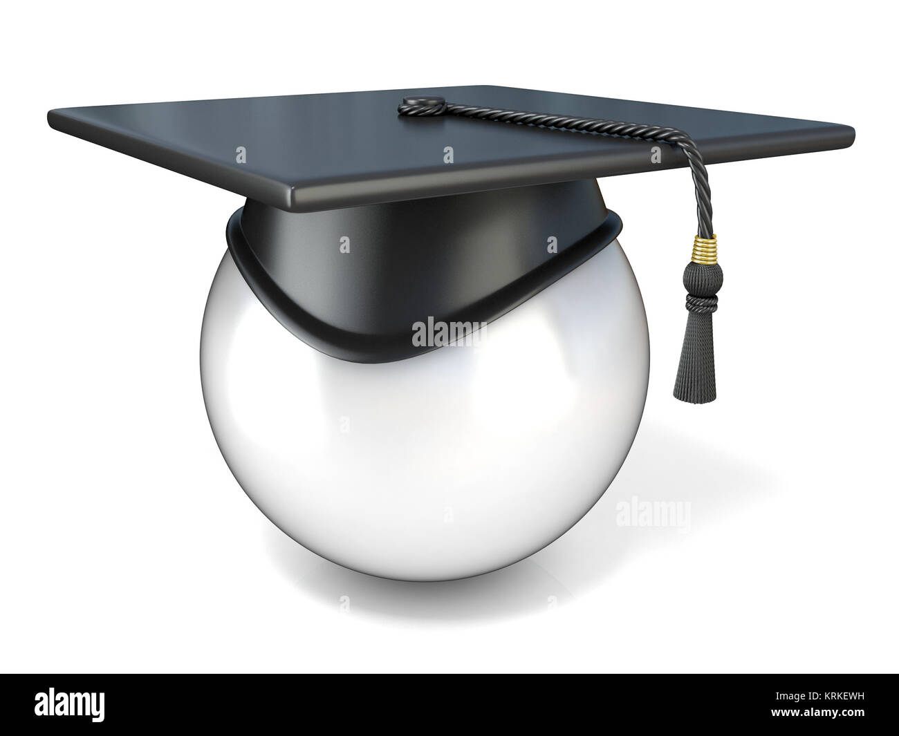 3d render graduation cap icon hi-res stock photography and images - Alamy