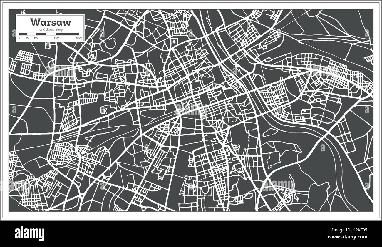 Warsaw in europe Stock Vector Images - Alamy