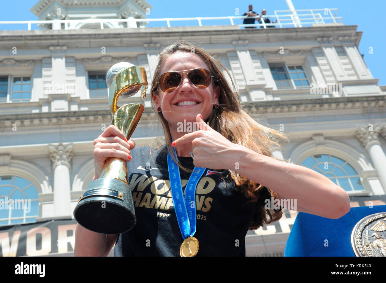 NEW YORK, NY - JULY 10: Alex Morgan, Tobin Heath, Lauren Holiday, Amy ...