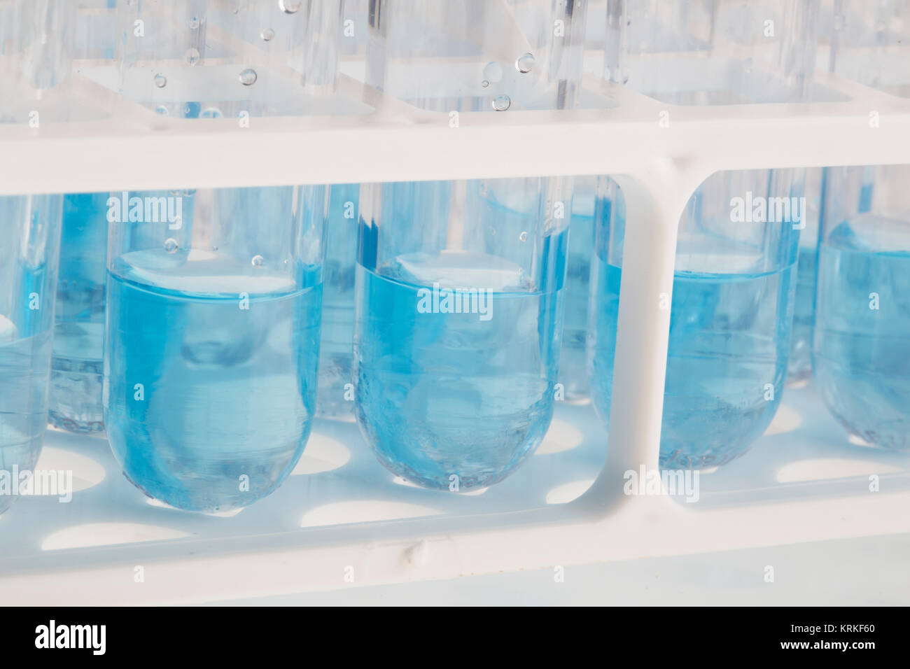 Test Tubes in Rack Stock Photo - Alamy