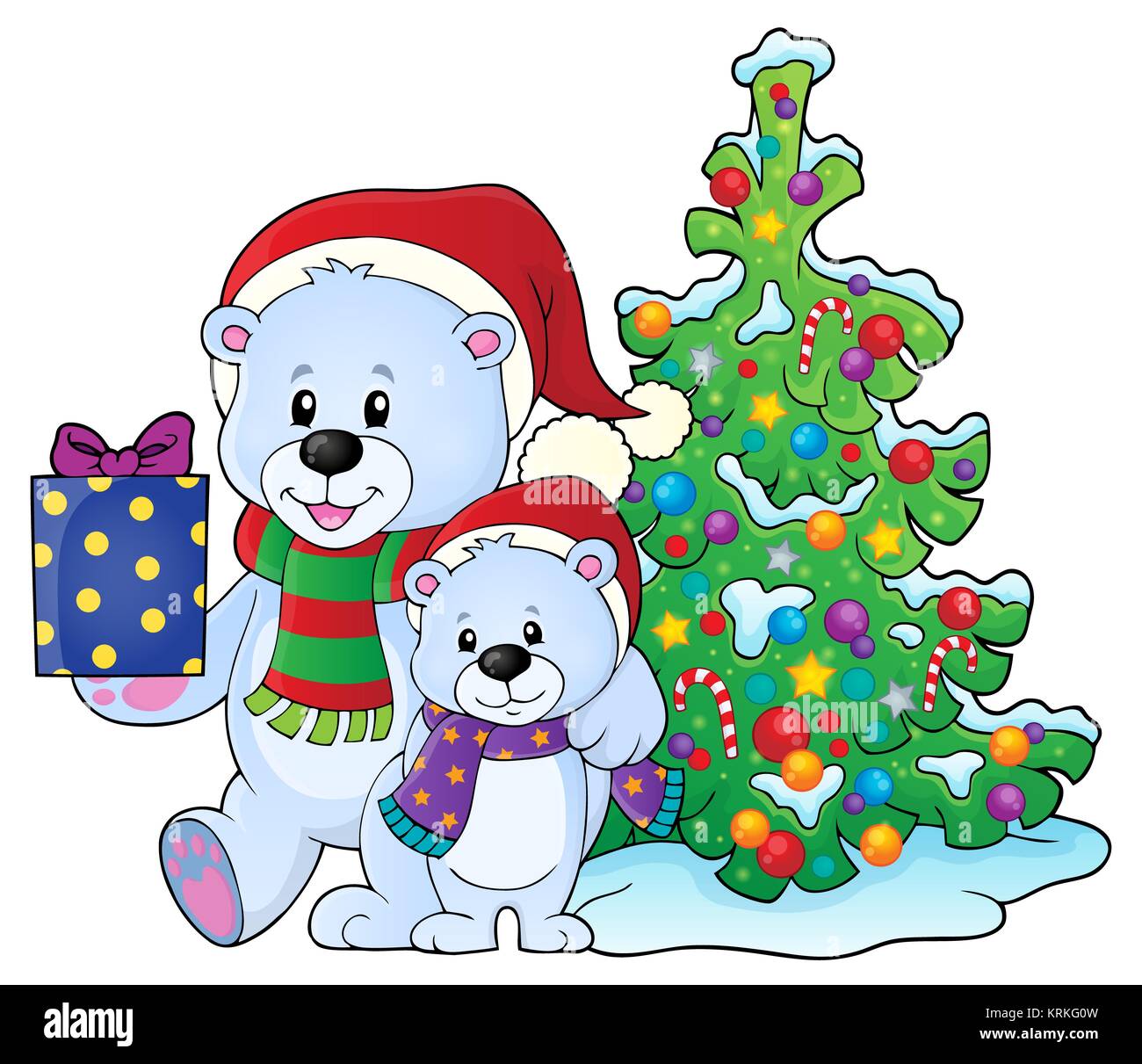 Christmas bears theme image 6 Stock Photo - Alamy