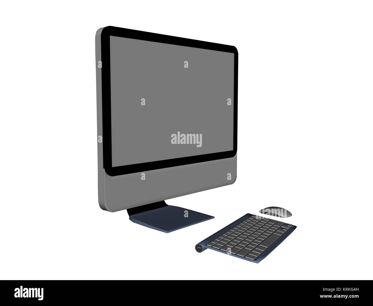 optional computer monitor with keyboard and mouse Stock Photo - Alamy