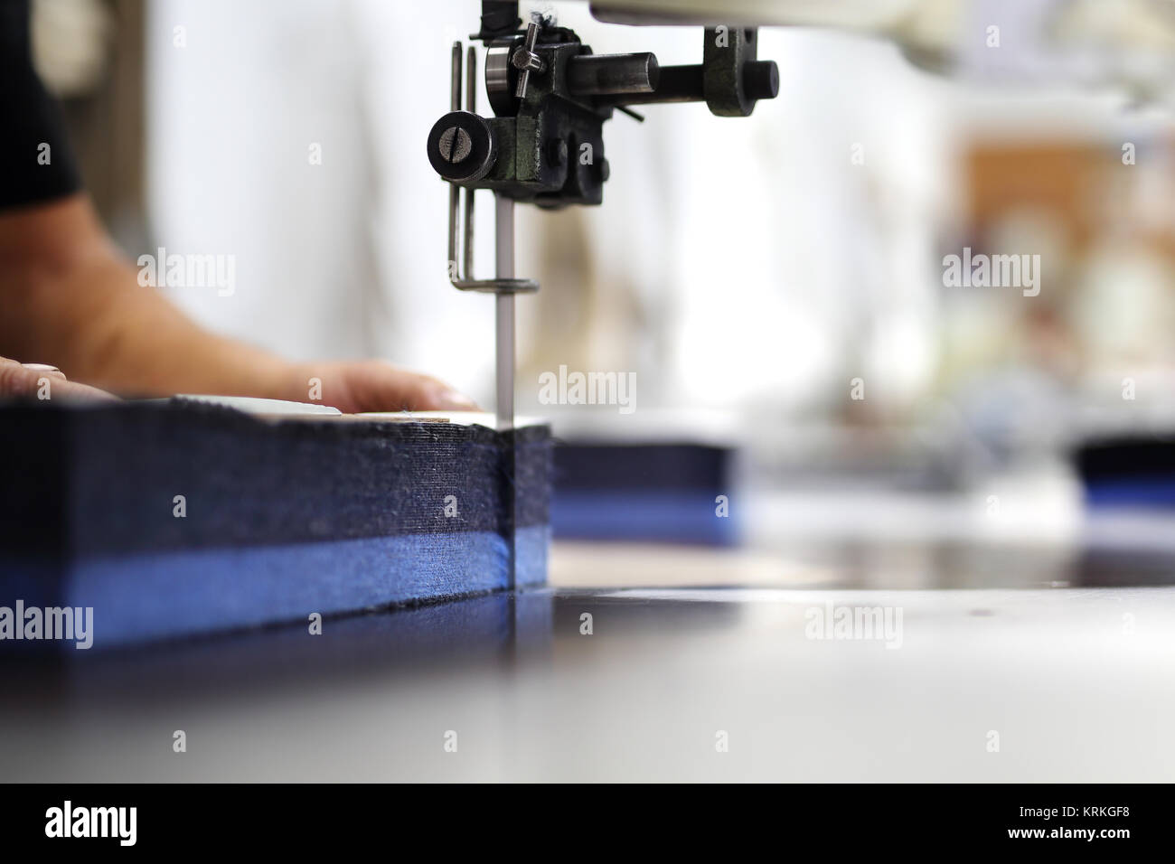 cutting the fabric,sewing work Stock Photo - Alamy