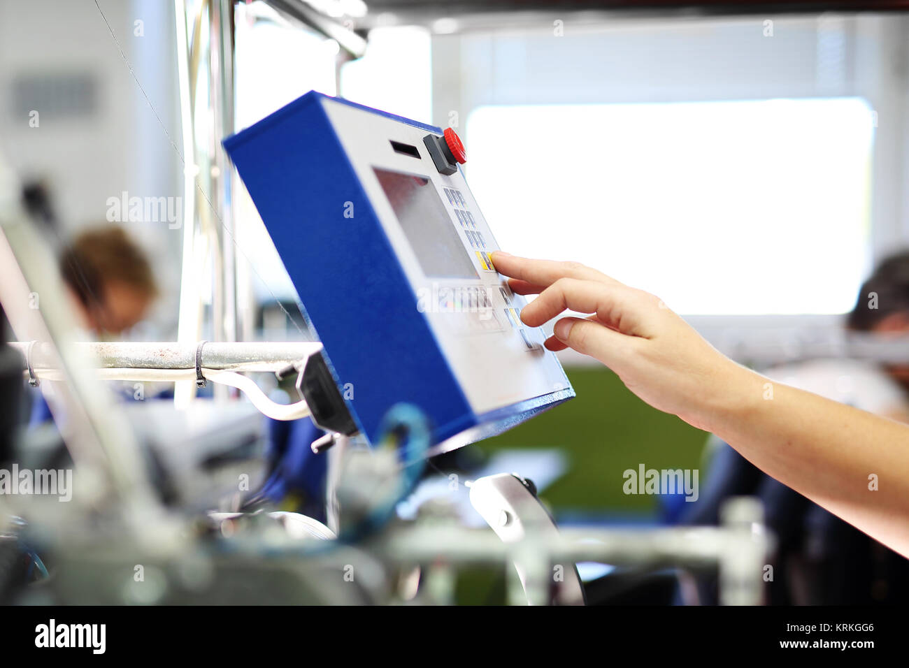production facility. operation of the machine Stock Photo - Alamy