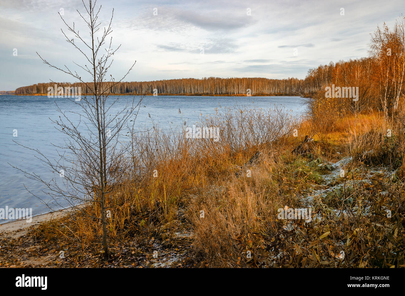 Coastal landscape in the fall Stock Photo - Alamy