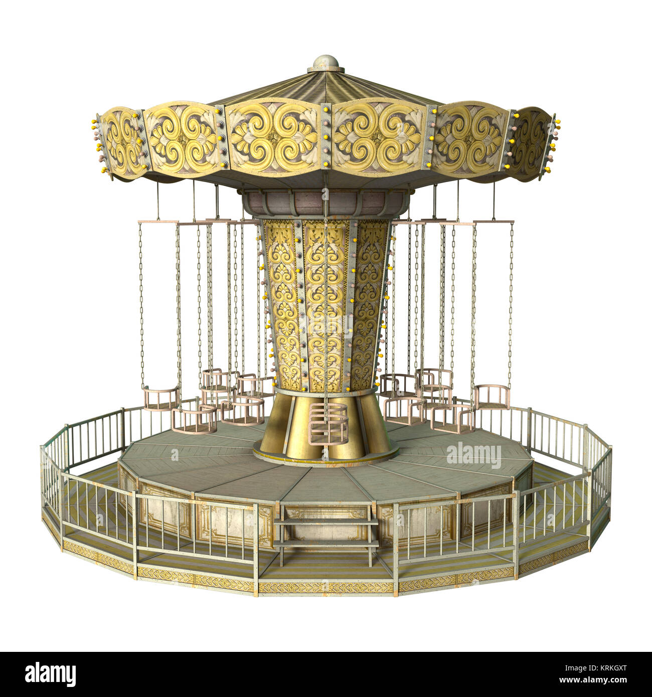 Swing Carousel Ride Stock Photo - Alamy