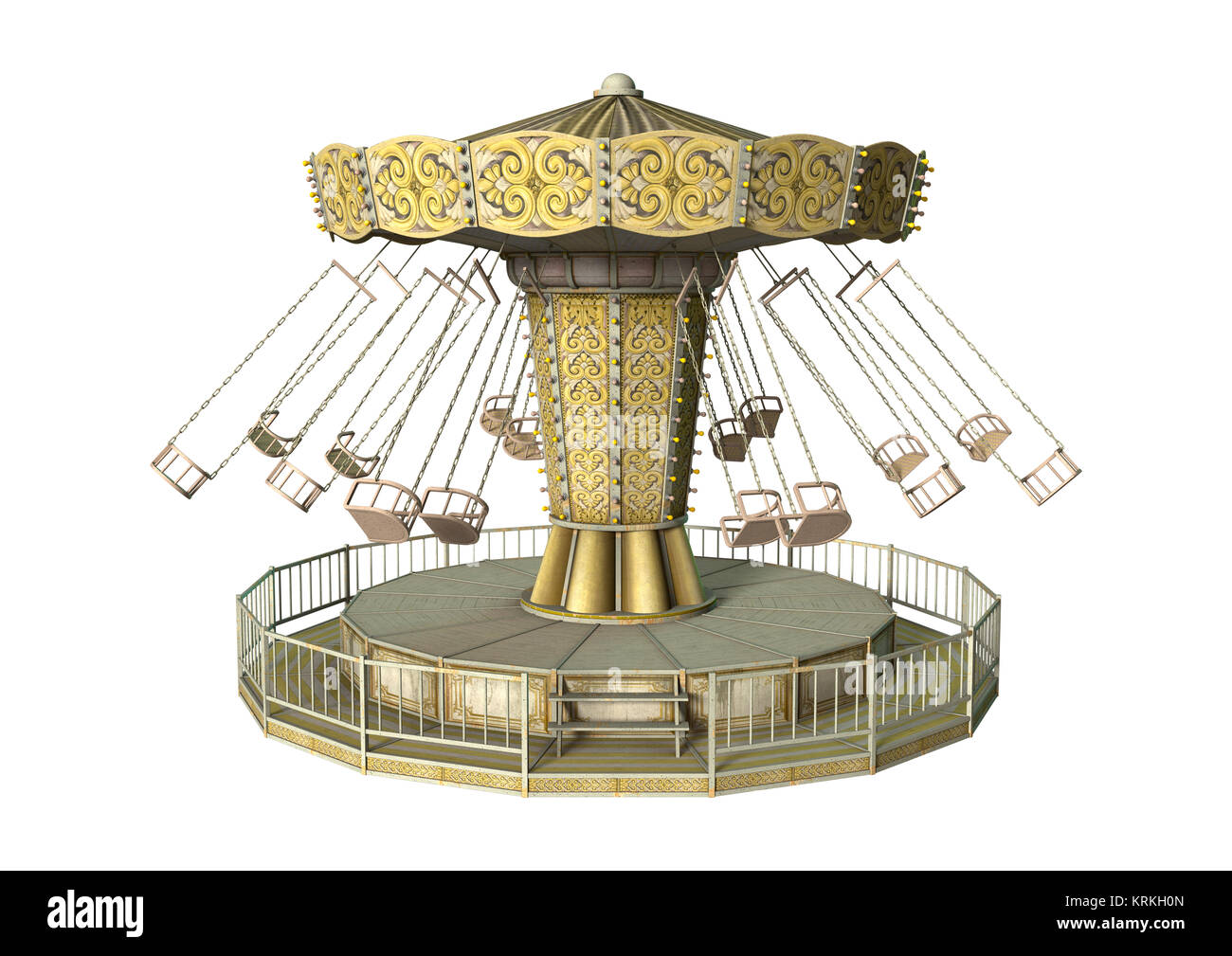 Swing Carousel Ride Stock Photo - Alamy