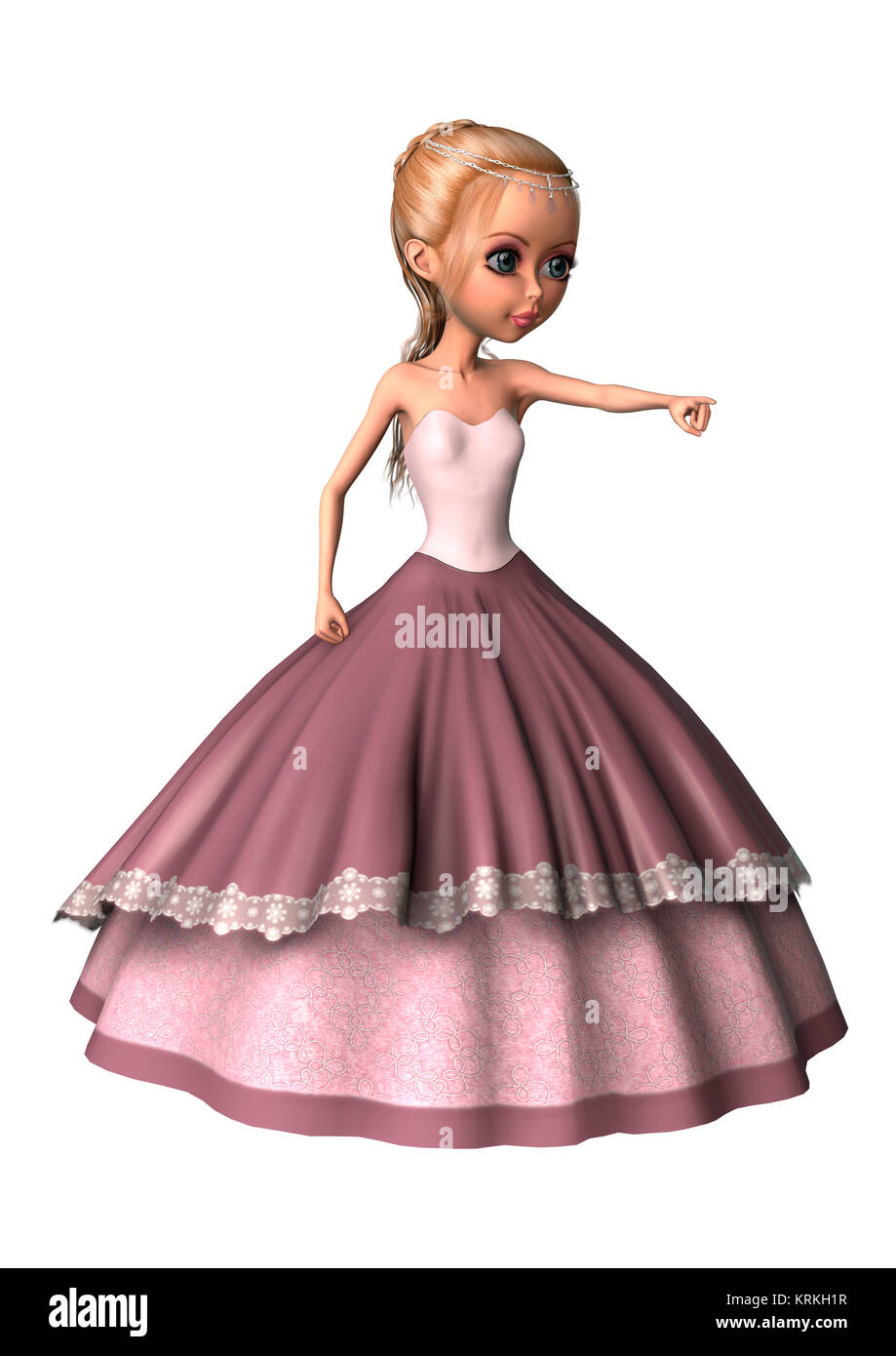 Little girls princess Cut Out Stock Images & Pictures - Alamy