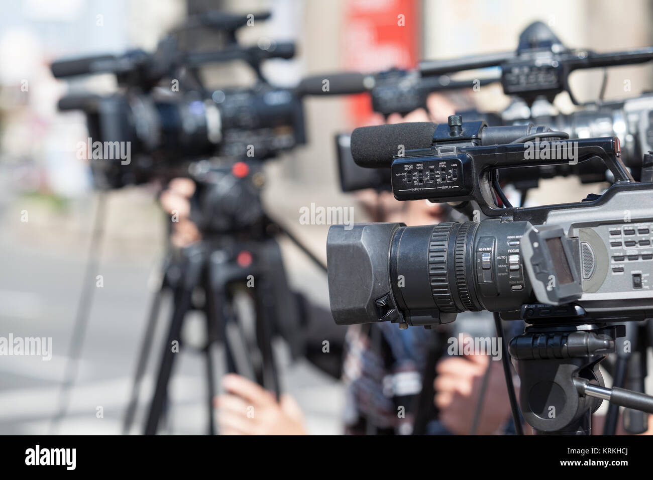 Press conference report hi-res stock photography and images - Alamy