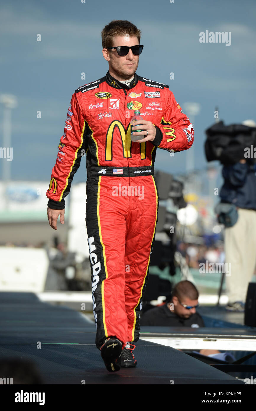 HOMESTEAD, FL - NOVEMBER 22: Jamie McMurray during driver introductions ...