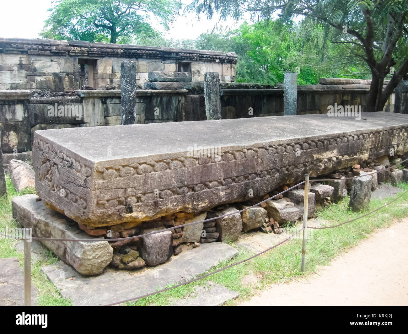 The Polonnaruwa temple - medieval capital of Ceylon, UNESCO Stock Photo ...