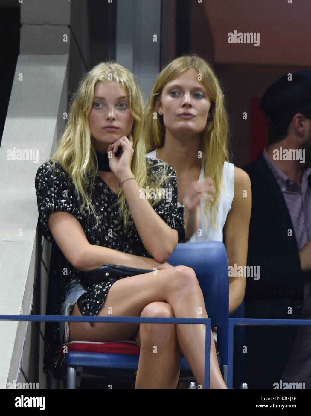 NEW YORK, NY - SEPTEMBER 9: Elsa Hosk day ten of the 2015 US Open at ...