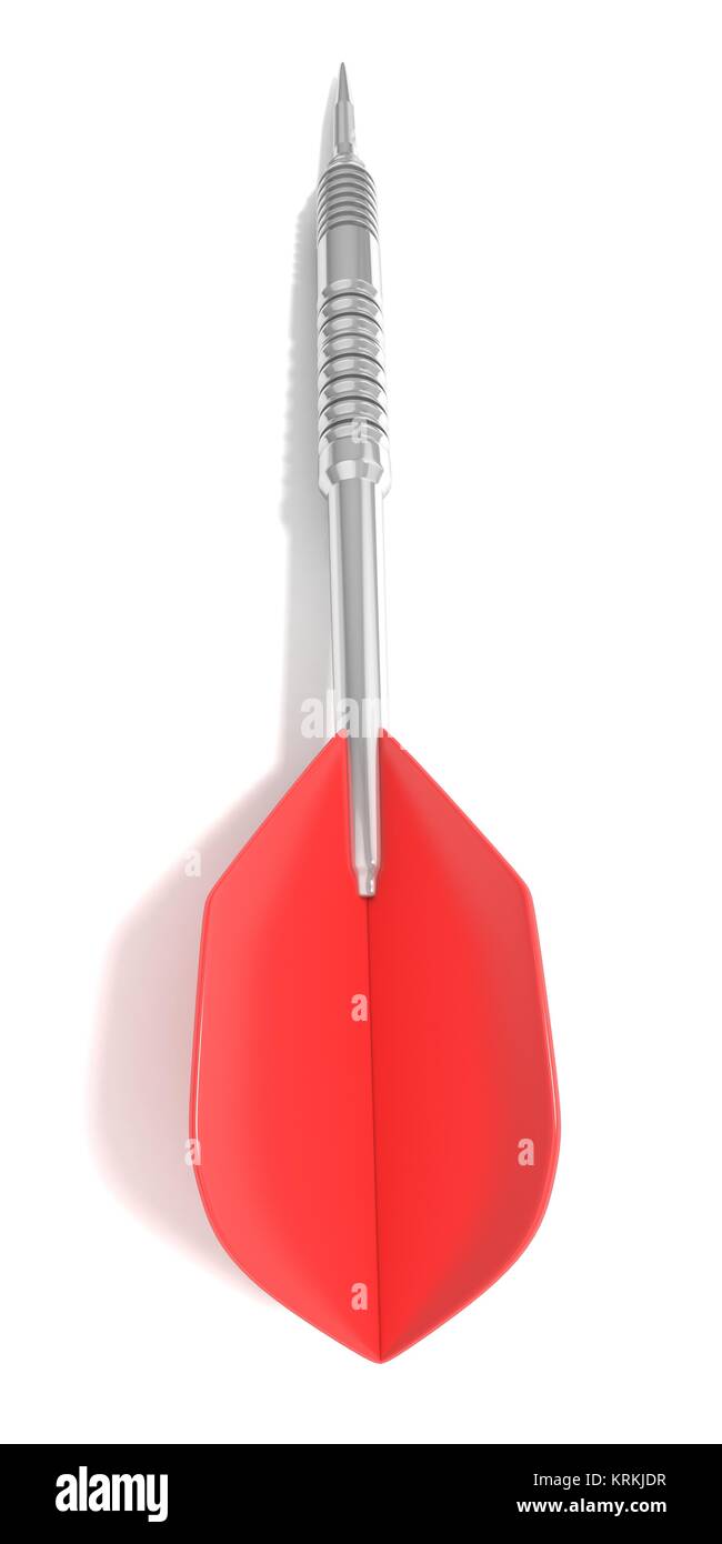 Red dart. Back view Stock Photo - Alamy