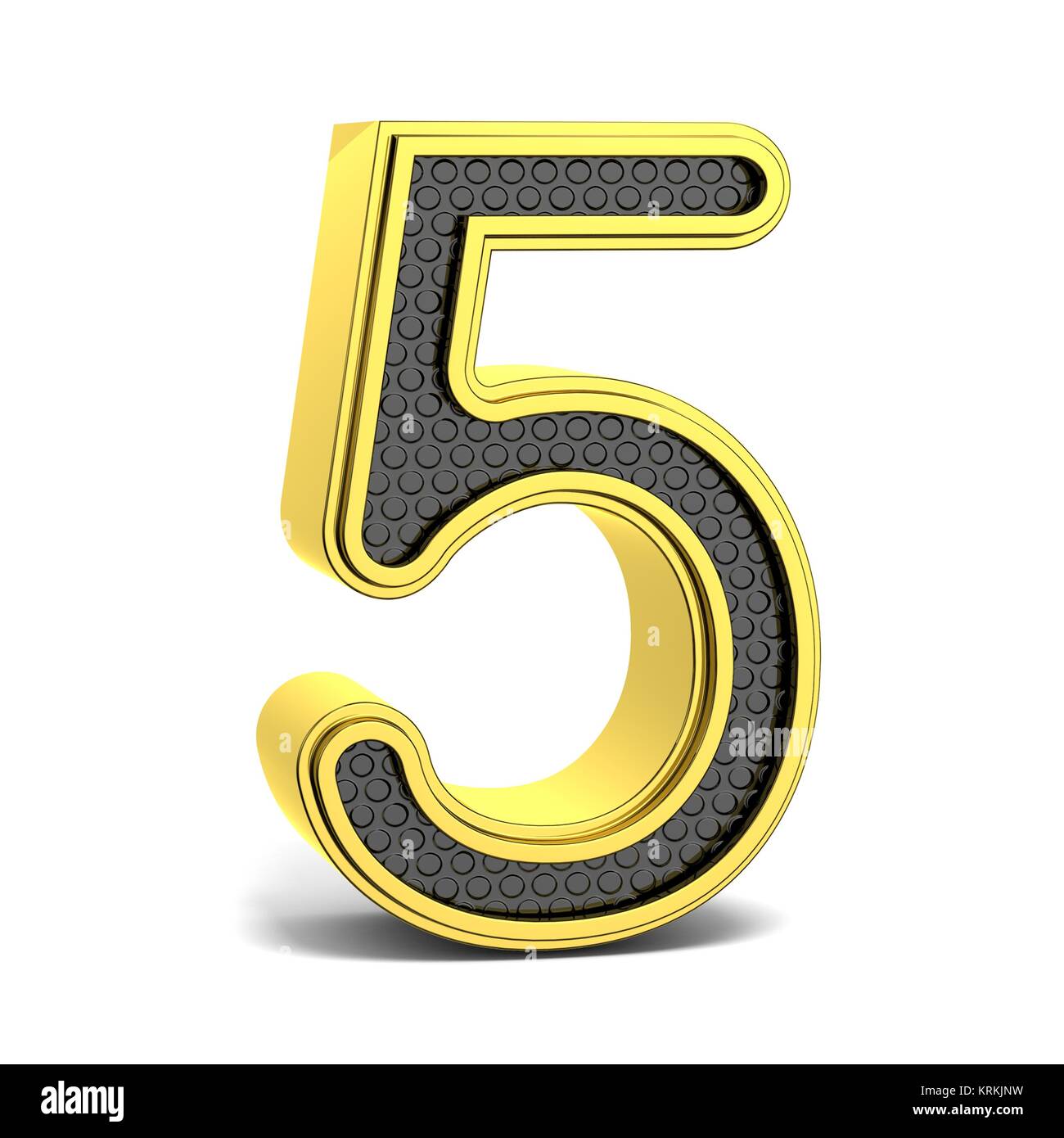 Golden number 5 Cut Out Stock Images & Pictures - Alamy