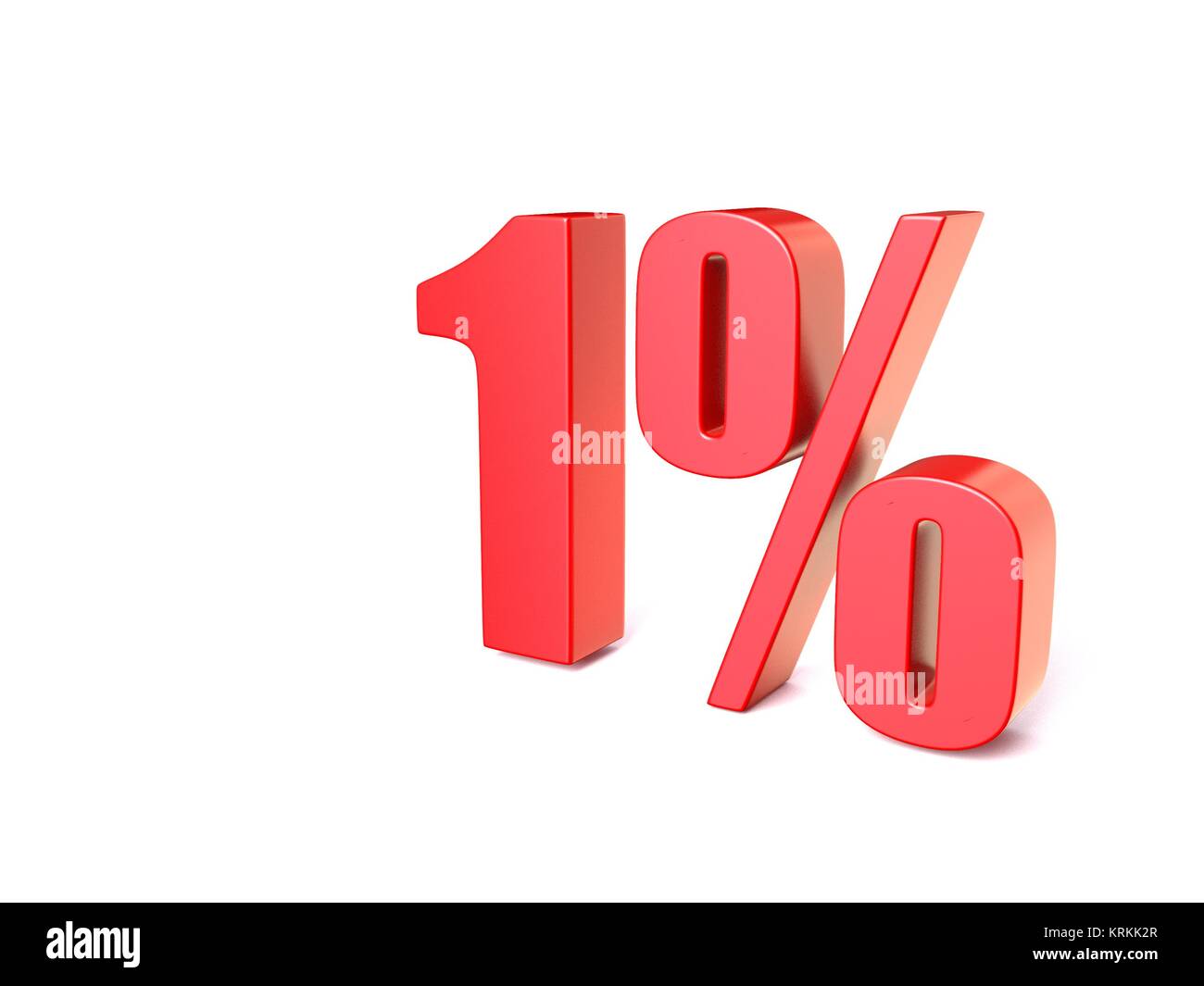 Red percentage sign 1. 3D Stock Photo - Alamy