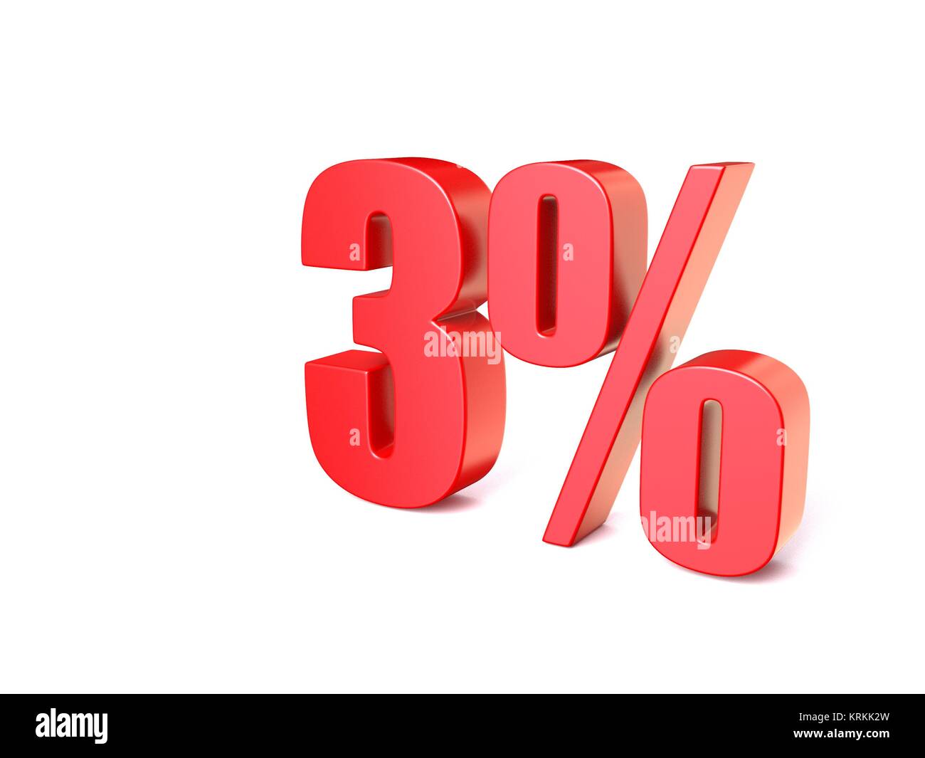 Red percentage sign 3. 3D Stock Photo - Alamy