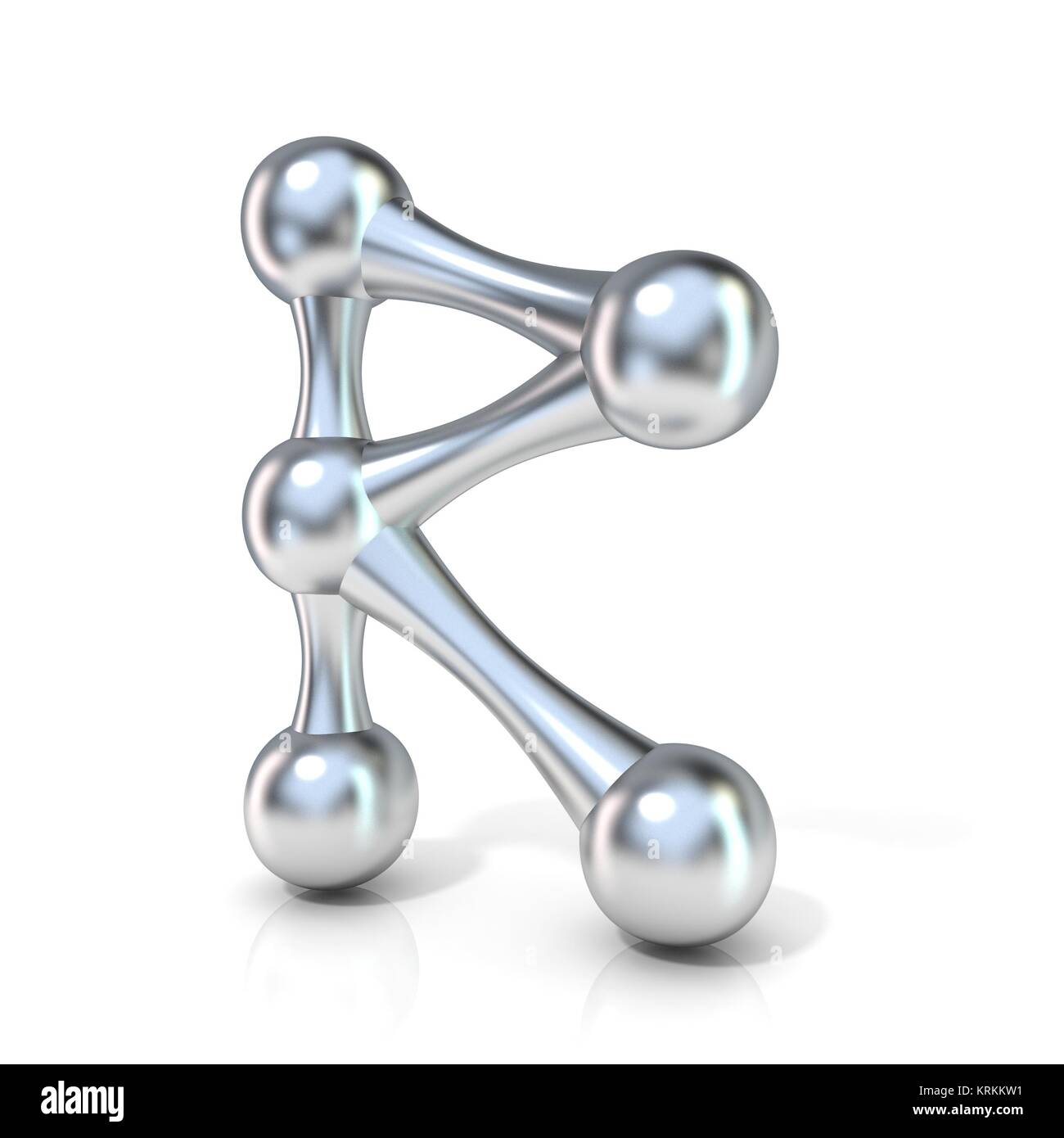 Molecular font collection letter - R. 3D Stock Photo - Alamy