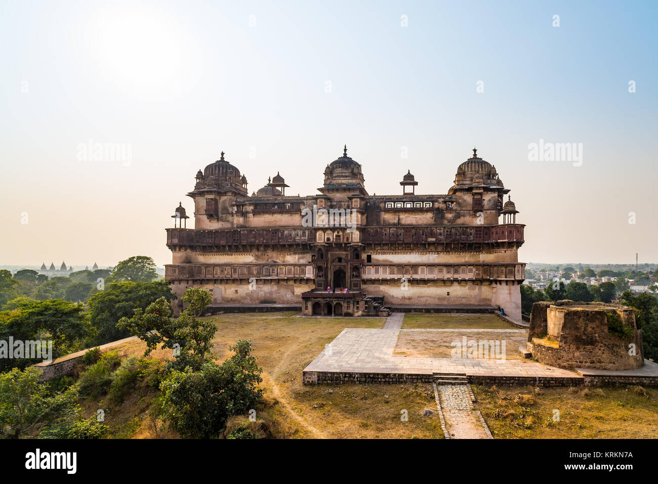 Orchha Palace, Madhya Pradesh. Also spelled Orcha, famous travel ...
