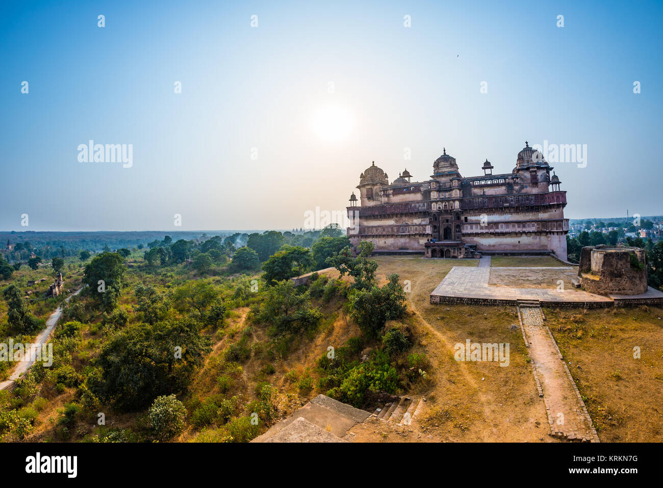 Orchha Palace, Madhya Pradesh. Also spelled Orcha, famous travel ...