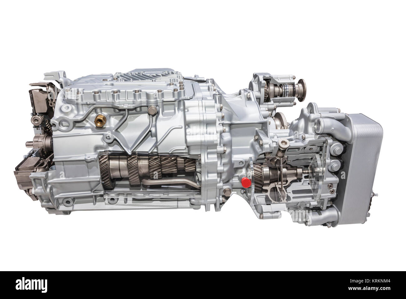Modern heavy duty automatic transmission of a truck or bus isolated ...