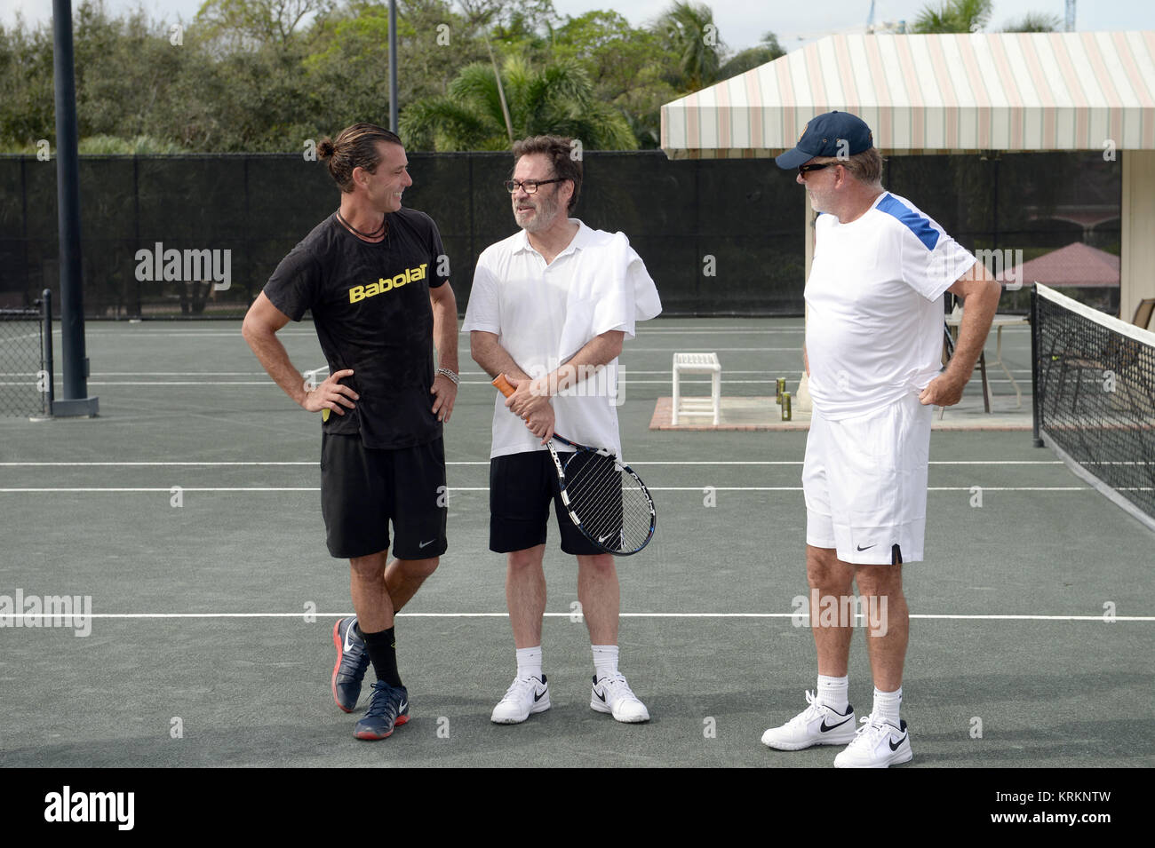 BOCA RATON, FL - NOVEMBER 20: Chris Evert, Murphy Jensen, Jon Lovitz ...